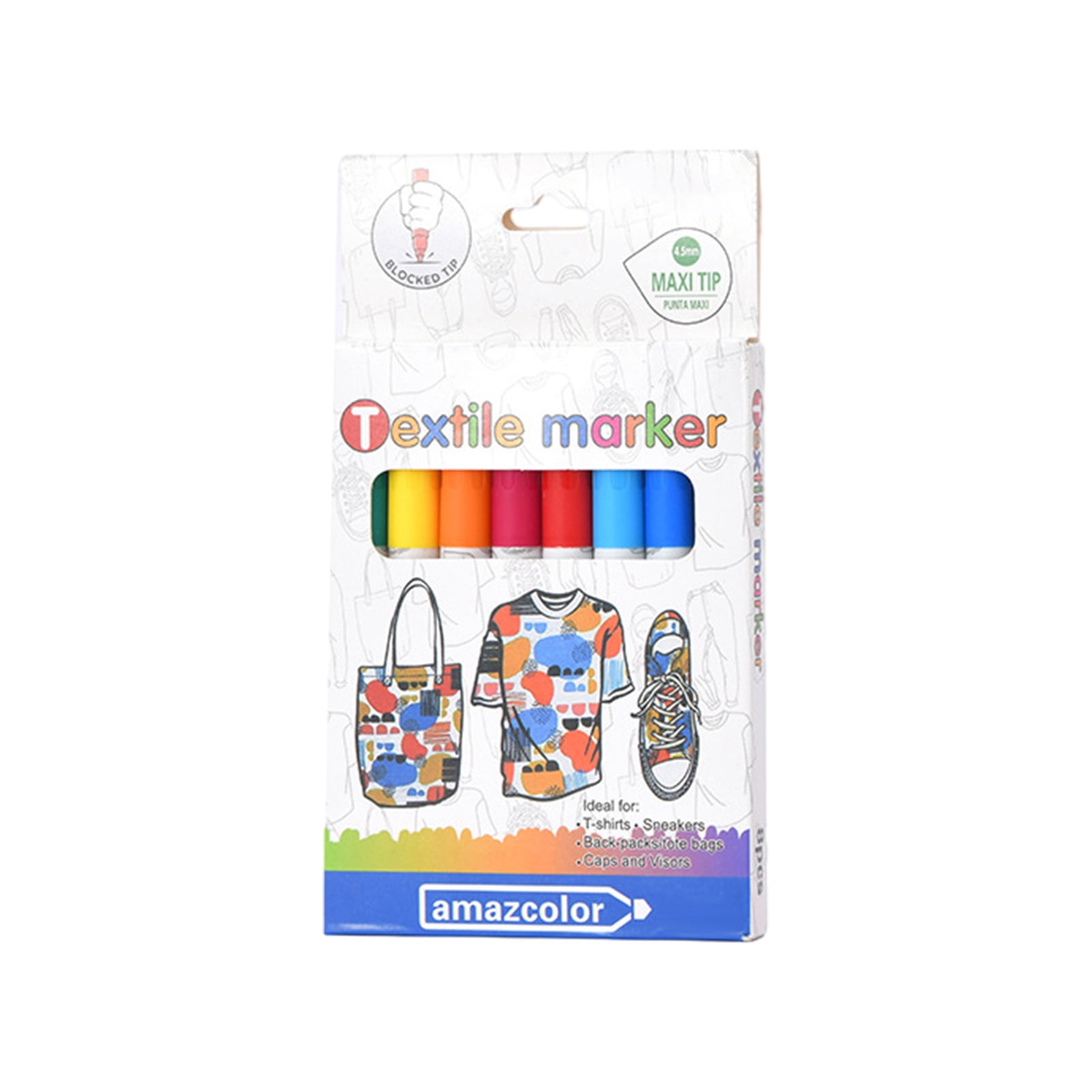 Fabric Markers Permanent For Clothes | 8 Bright Colors Markers For ...