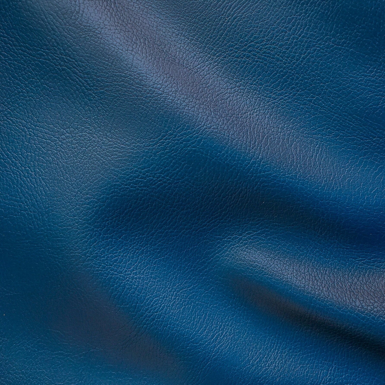 Fabric Mart Direct 54" Wide Blue Faux Leather By The Yard, 6 Continuous ...