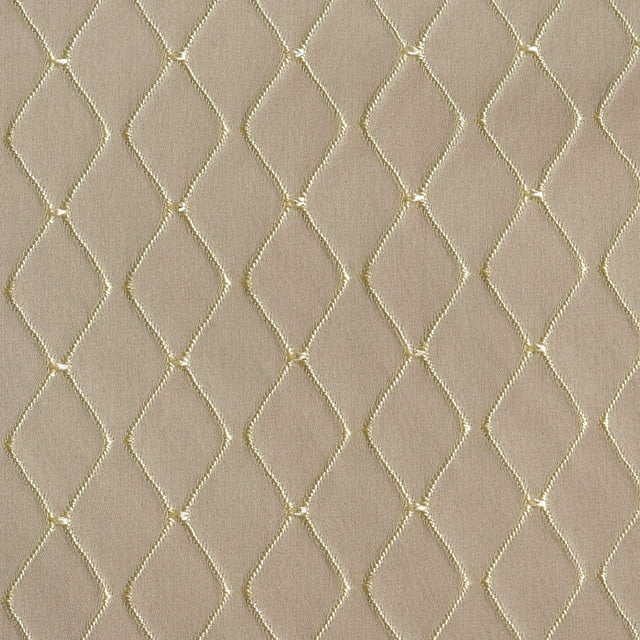 Fabric Mart Direct Beige Diamonds Geometric Embroidered Fabric By The ...