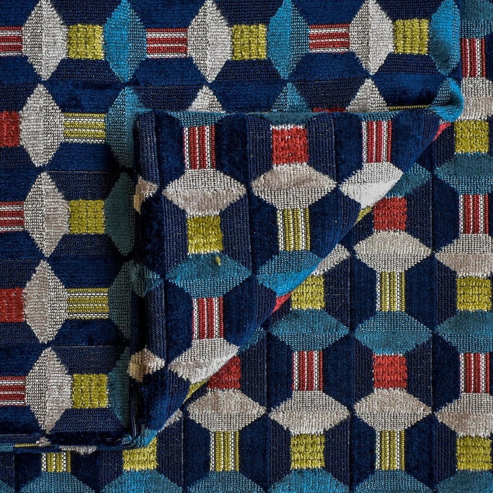 Fabric Mart Direct Blue & Red Fabric by the Yard, 55 inches or 140 cm ...