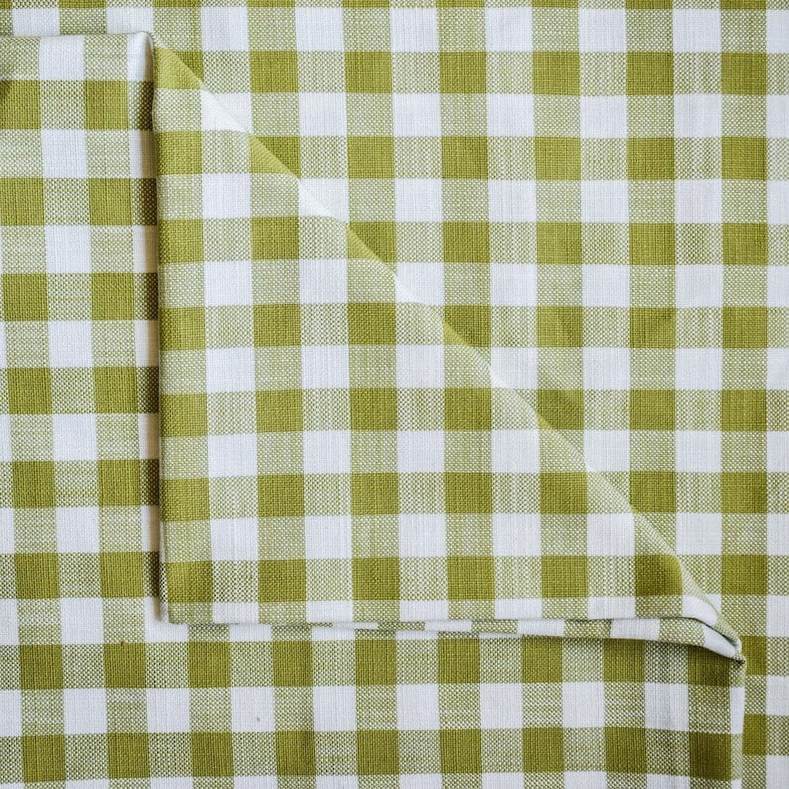 Fabric Mart Direct Chartreuse Gingham Checks Cotton Fabric By The Yard ...