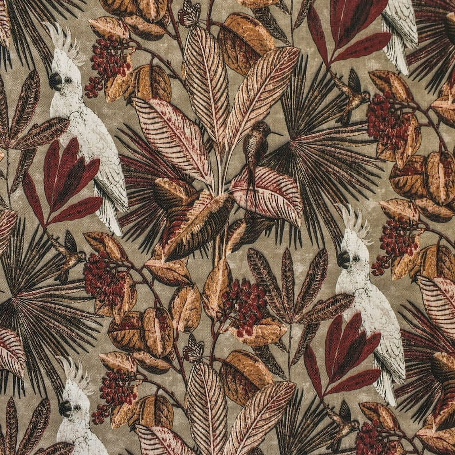 Fabric Mart Direct Cockatoo Cotton Printed Fabric By The Yard, 12 ...