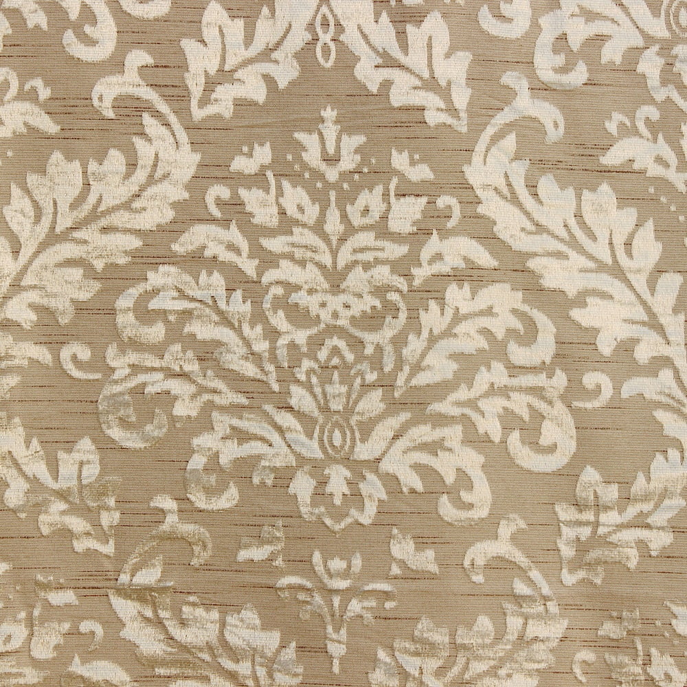 Fabric Mart Direct Cream Burnout Velvet Fabric By The Yard, 54 inches ...