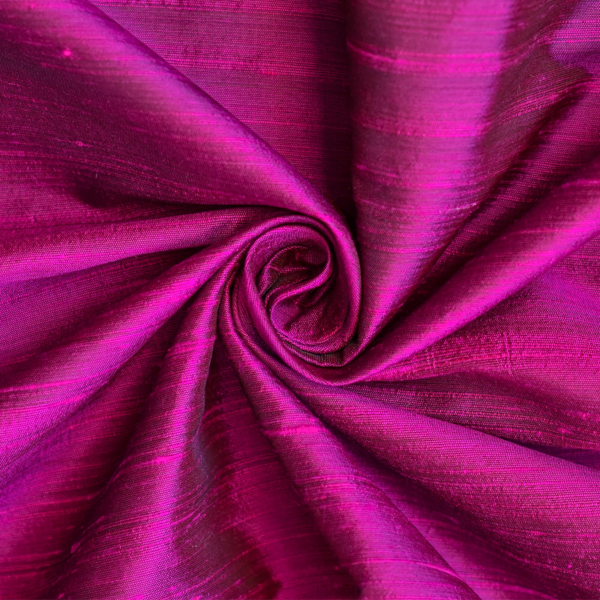 Fabric Mart Direct Fabric Silk, Dark Fuchsia Pink Dupioni Silk Fabric ...