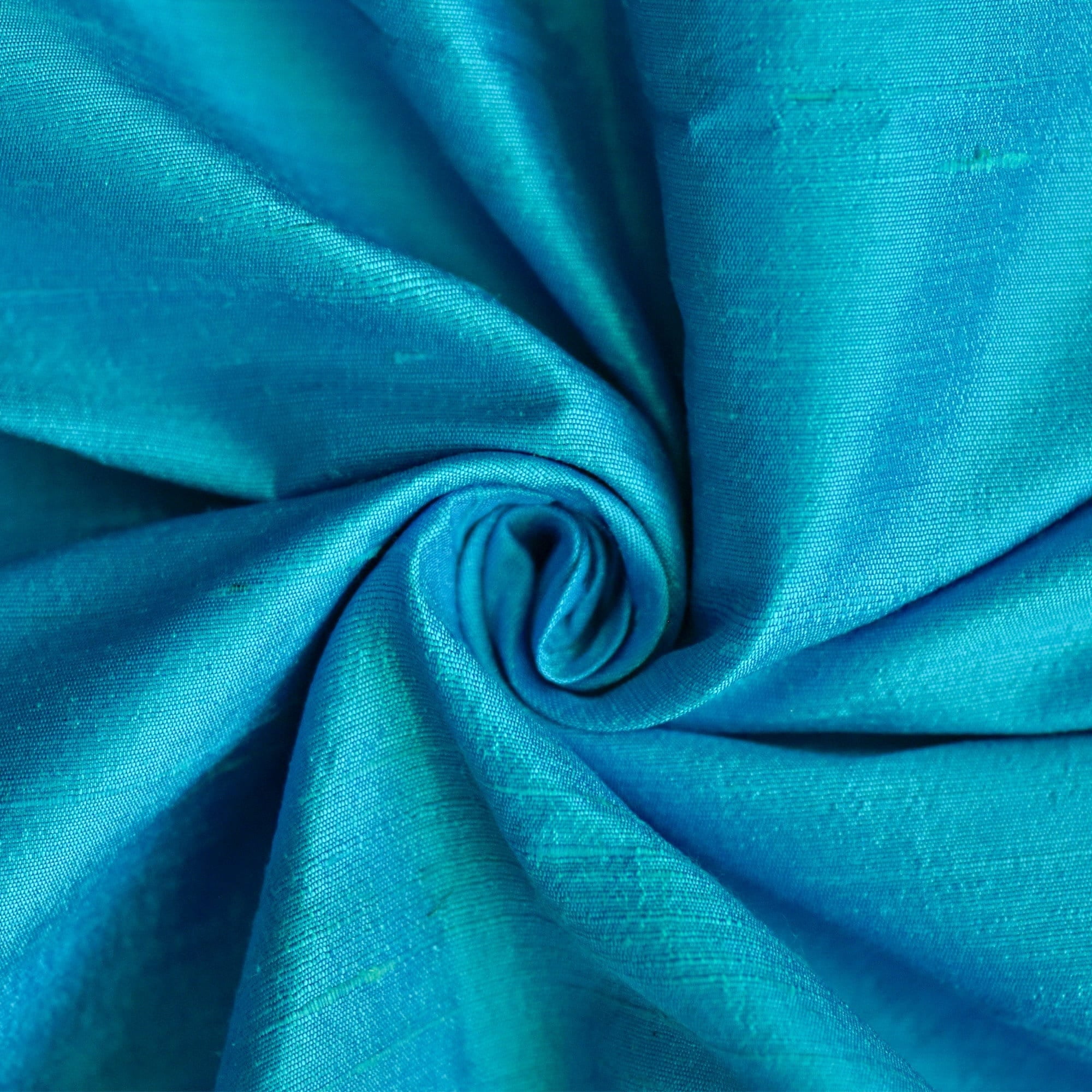 Fabric Mart Direct Fabric Silk, Ocean Blue Dupioni Silk Fabric, Blue ...