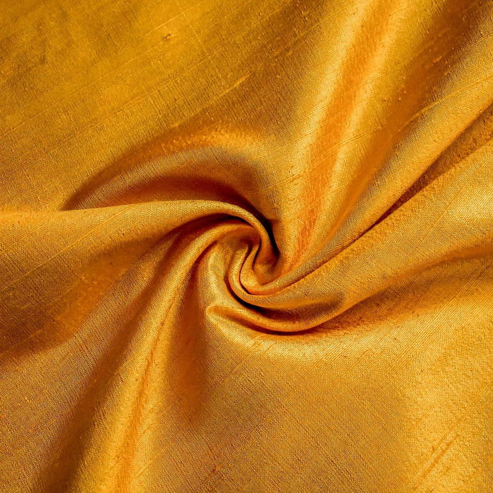 Fabric Mart Direct Golden Yellow Silk Dupioni Fabric by the Yard, 41 ...