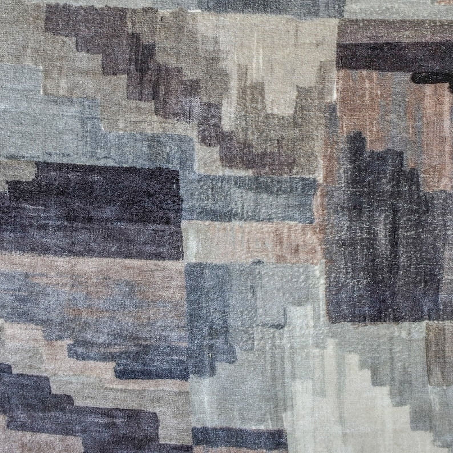 Fabric Mart Direct Grey Abstract Velvet Printed Fabric By The Yard, 20 ...