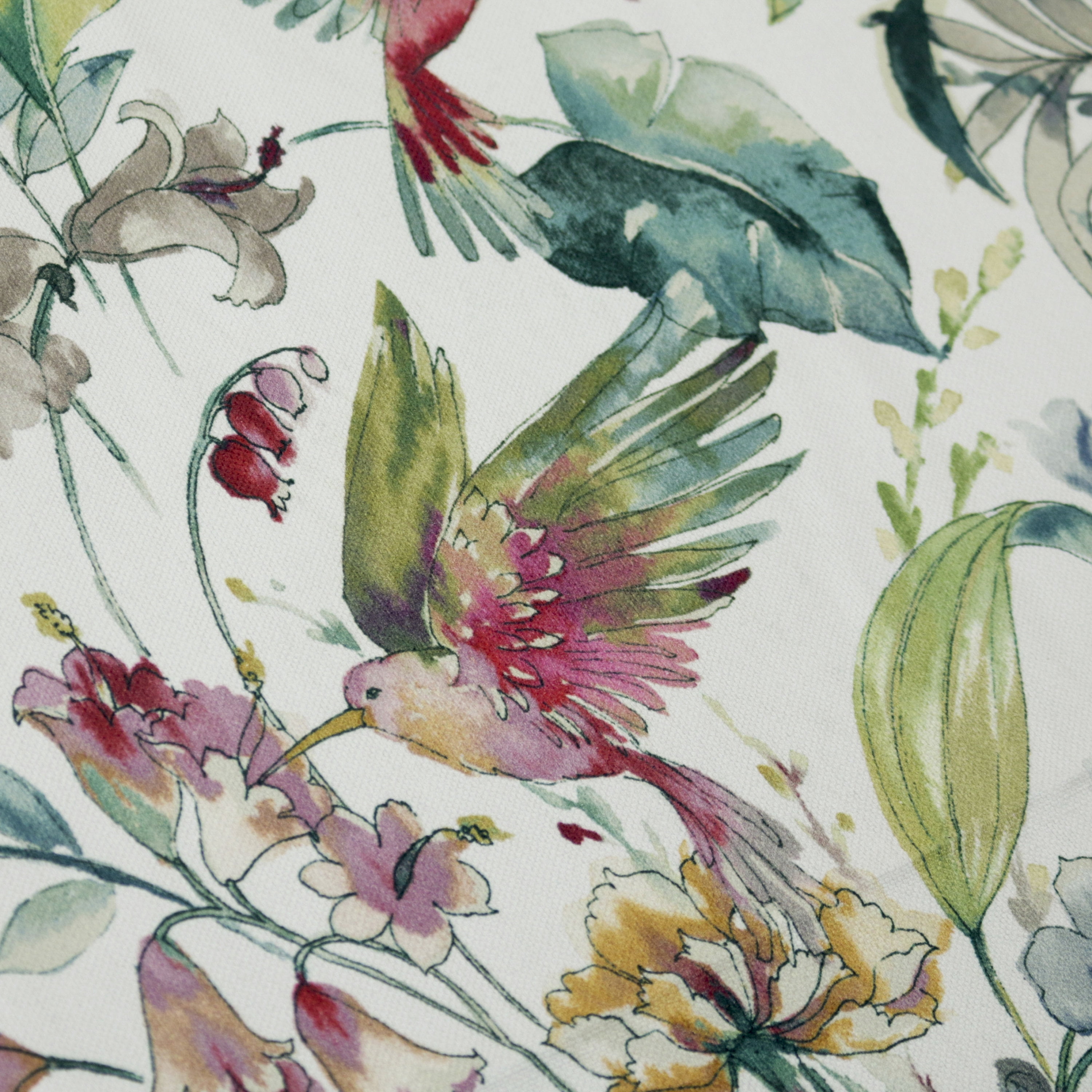 Fabric Mart Direct Ivory Cotton Printed Fabric By The Yard, 48 inch or ...