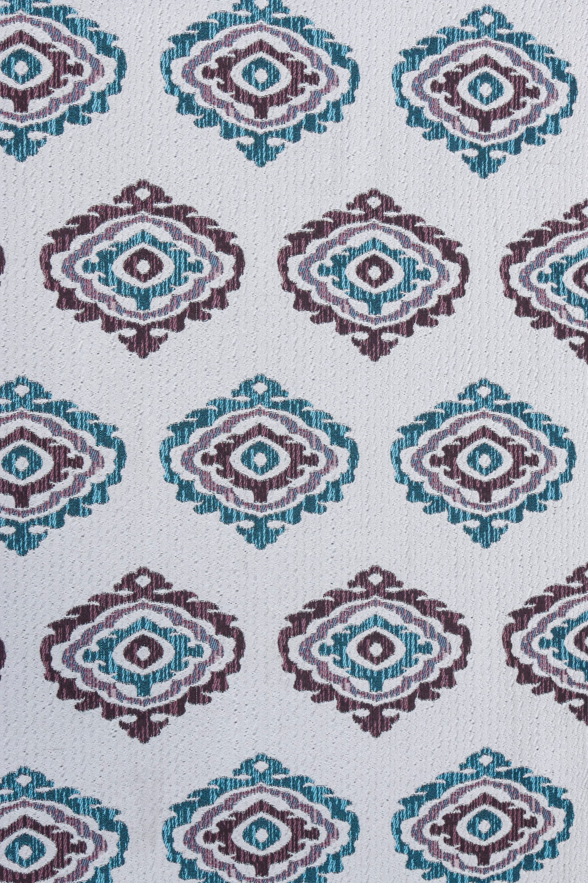 Fabric Mart Direct Light Silver Jacquard Weave Fabric By The Yard, 46 ...