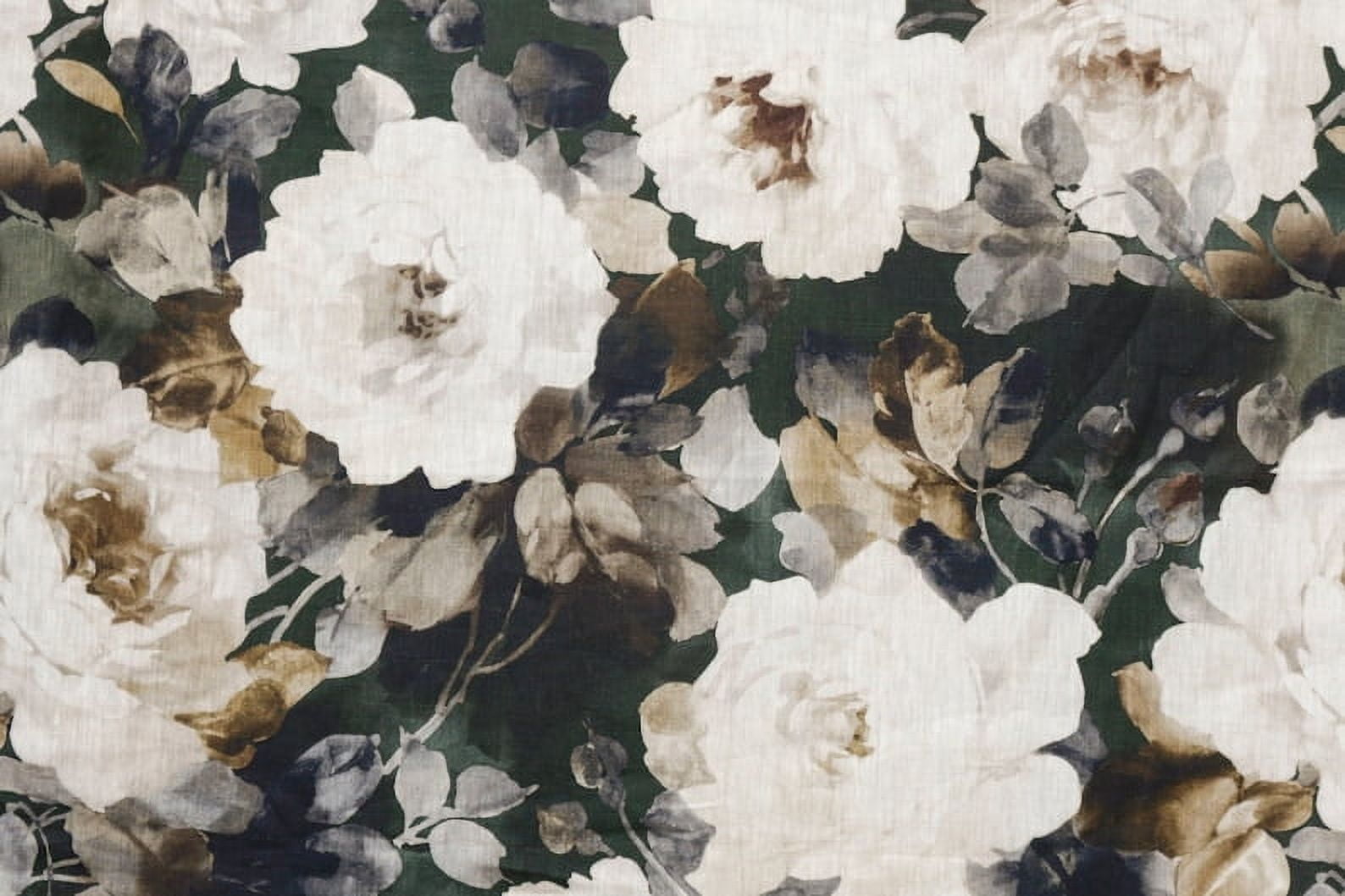 Fabric Mart Direct Midnight Roses Printed Cotton Fabric By The Yard, 4 ...