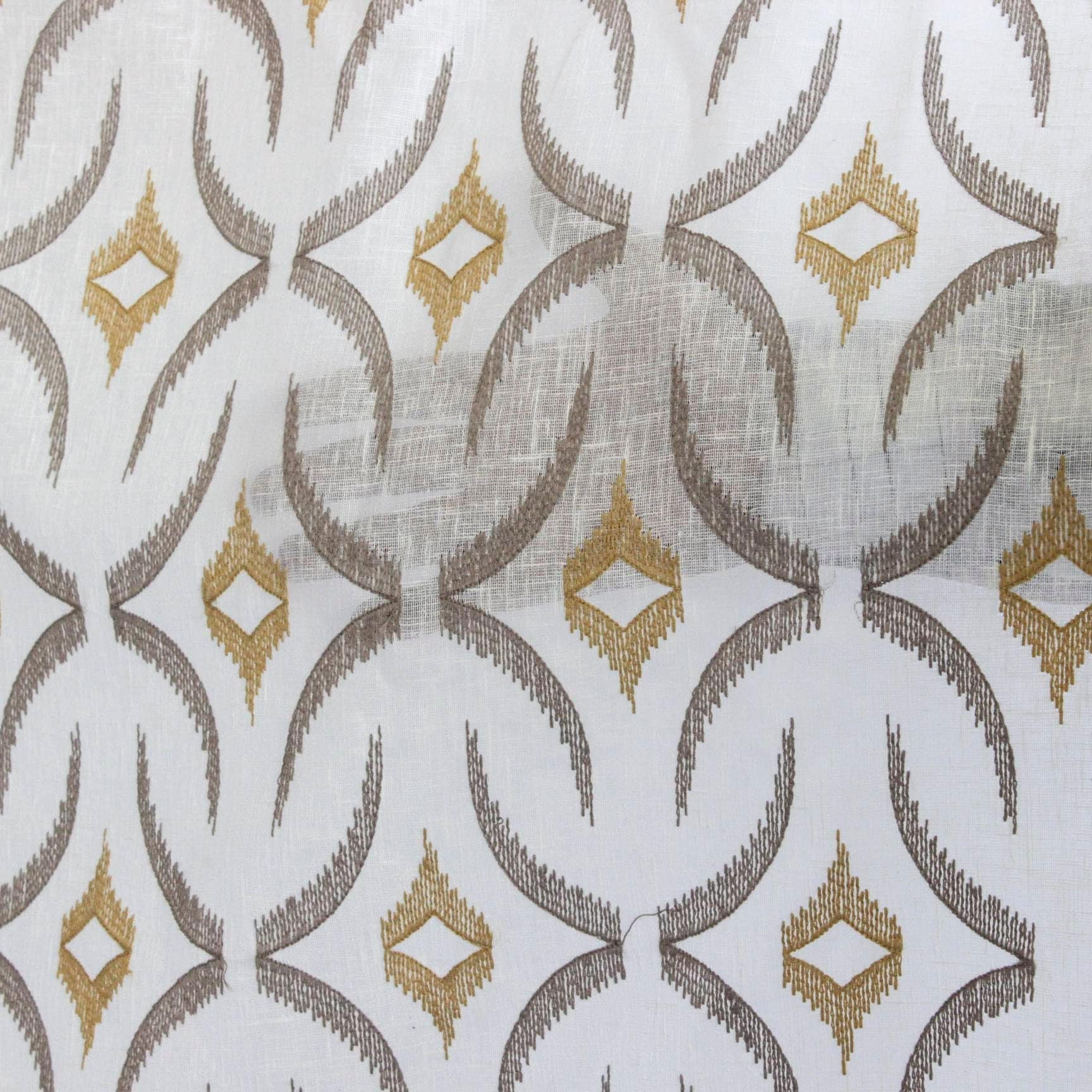 Fabric Mart Direct Off White Sheer Fabric By The Yard, 54 inches / 137 ...