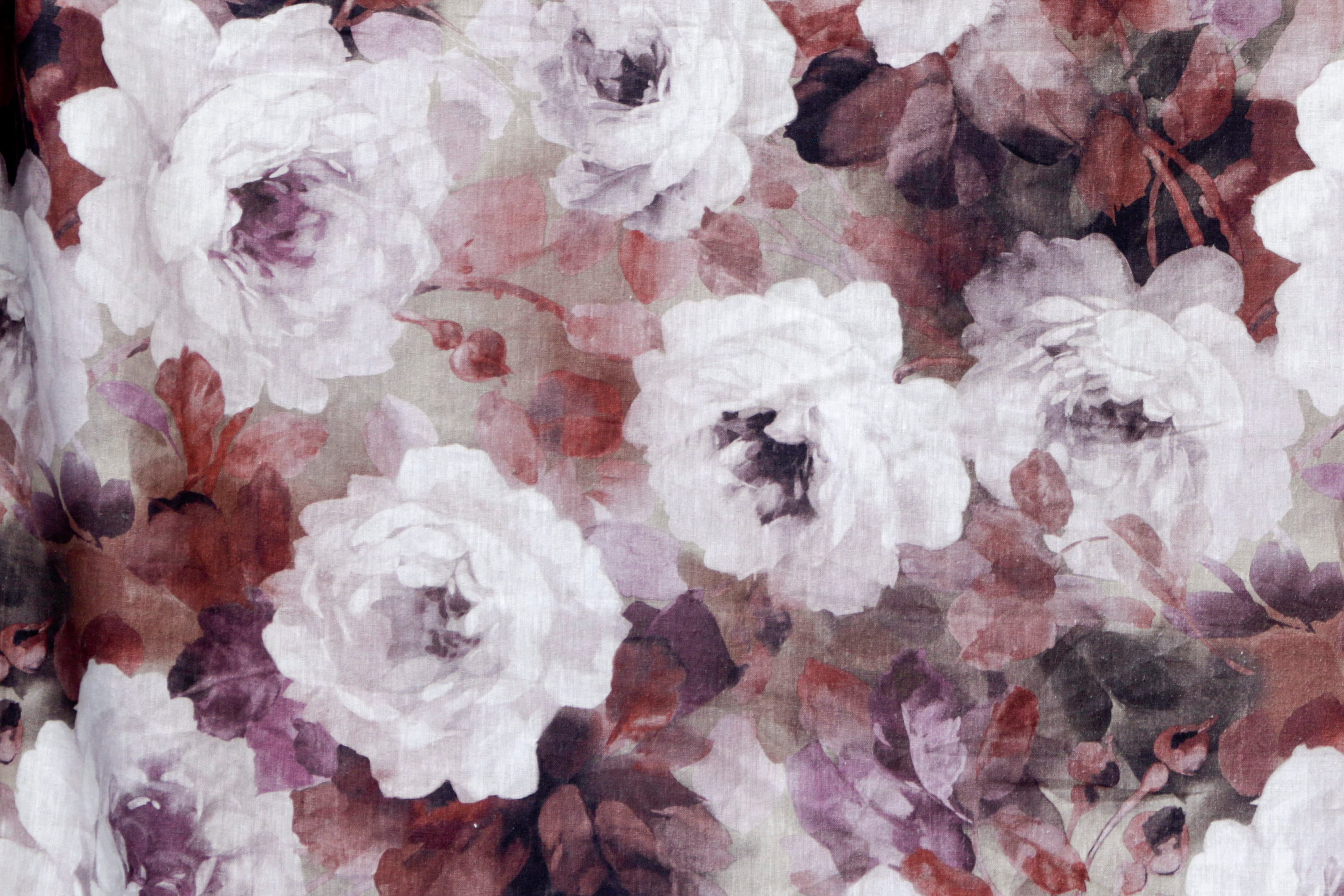 Fabric Mart Direct Purple, Maroon Cotton Printed Fabric By The Yard, 54 ...