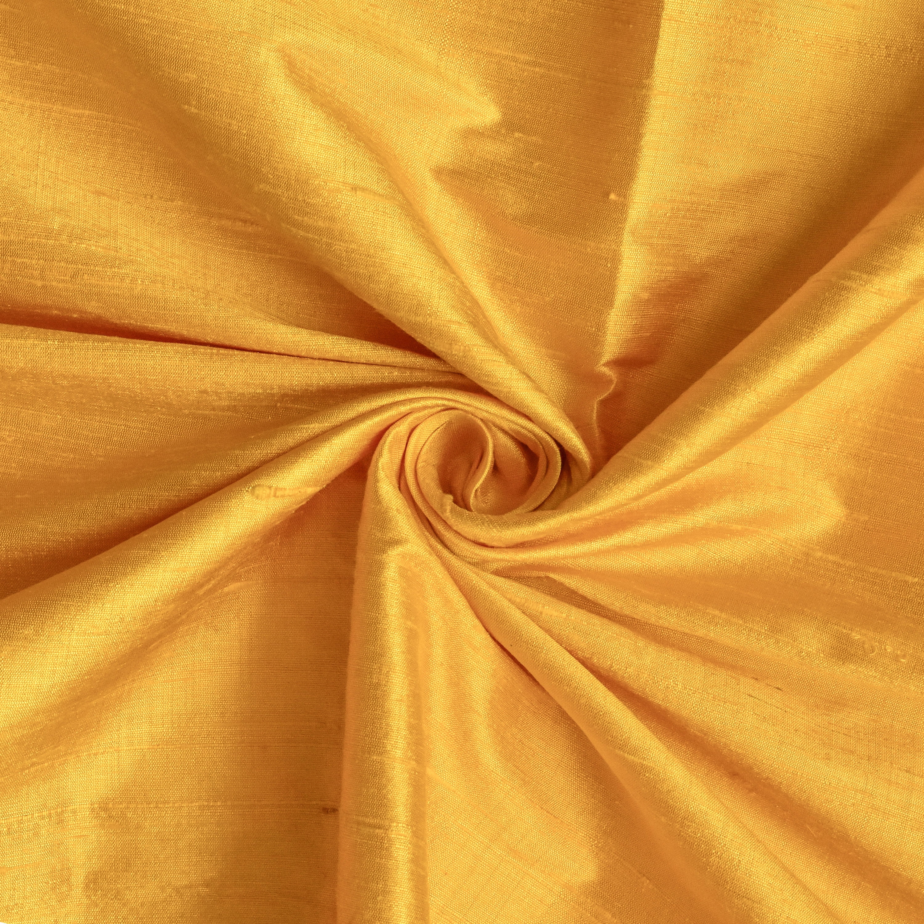 Fabric Mart Direct Silk Fabric, Bright Saffron Yellow Silk Fabric, 100 ...