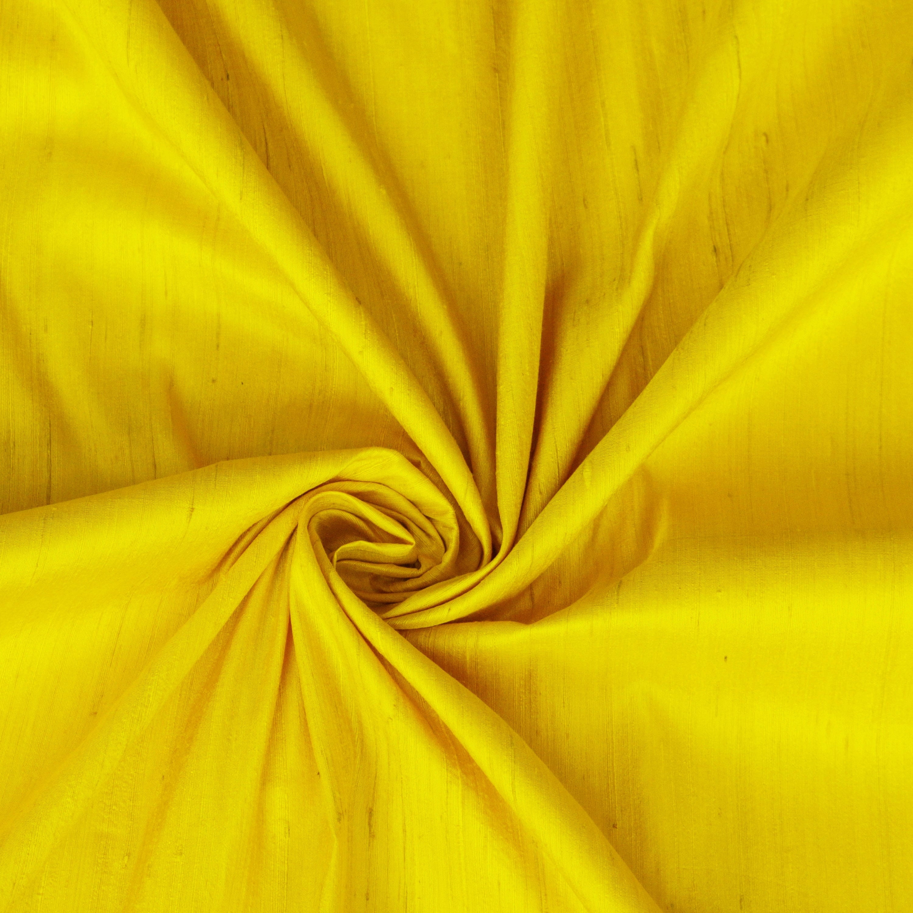 Fabric Mart Direct Silk Fabric, Bright Yellow Silk Dupioni Fabric ...
