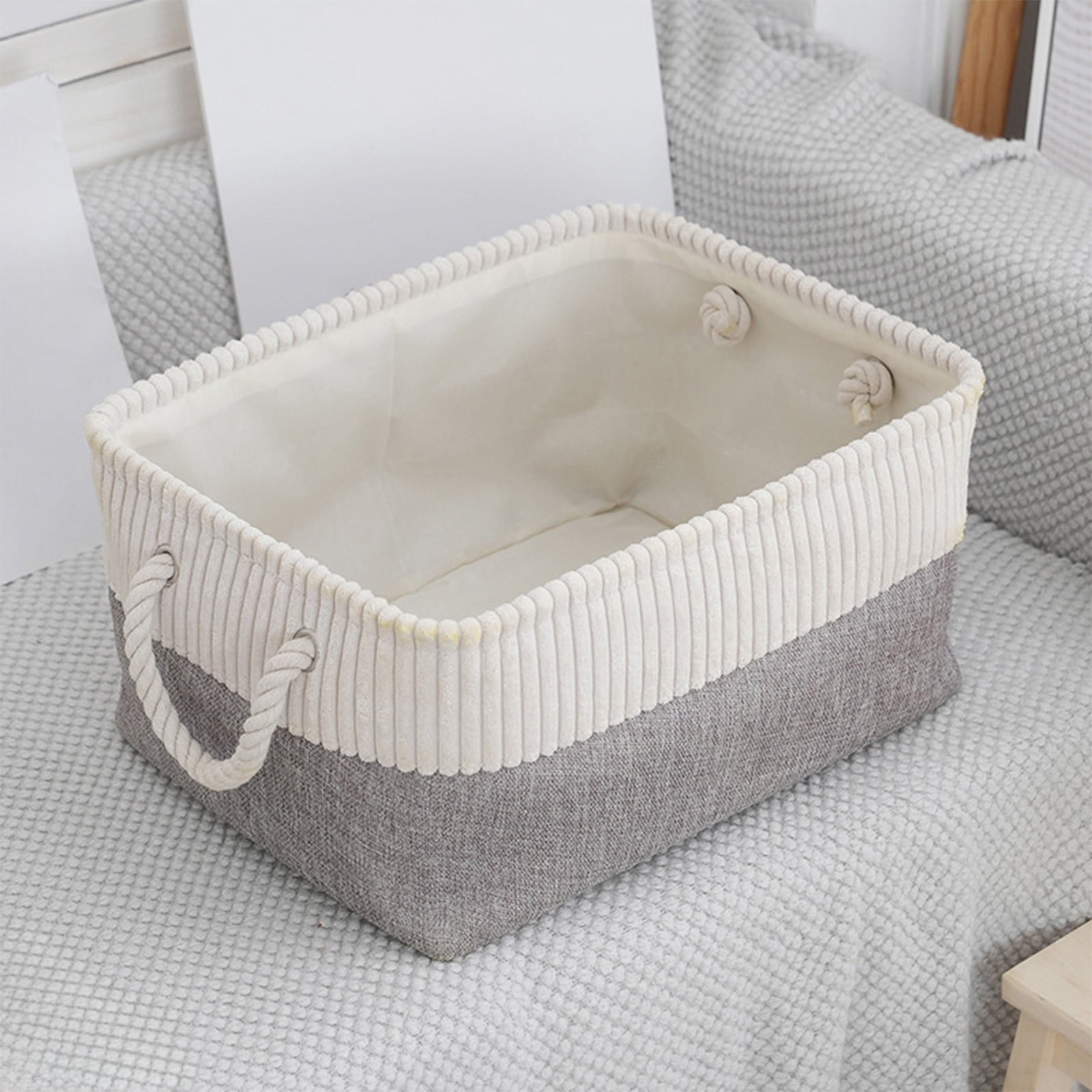 Fabric Material Basket For Organizing Foldable Storage Basket Home ...