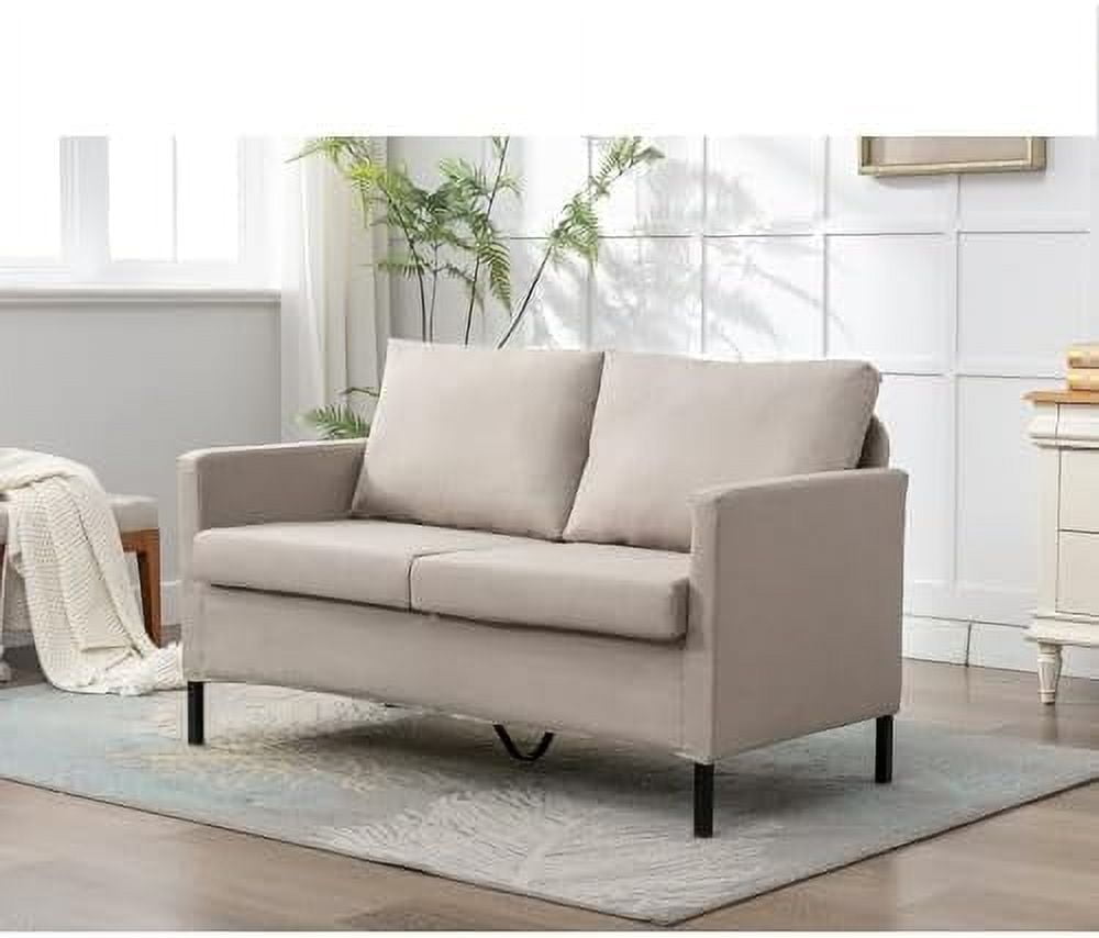 Fabric Modern Small Loveseat Sofa Couch for Living Room, 51 Inch ...