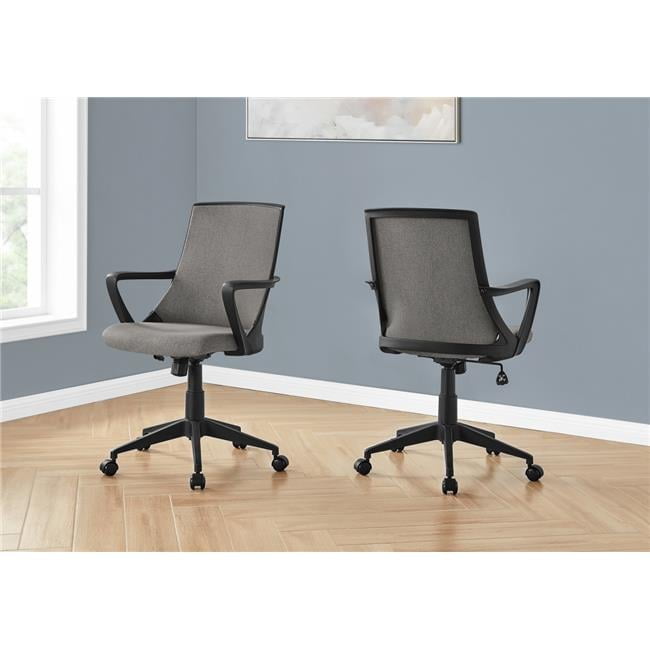 Fabric & Multi Position Office Chair, Black & Dark Grey - Walmart.com
