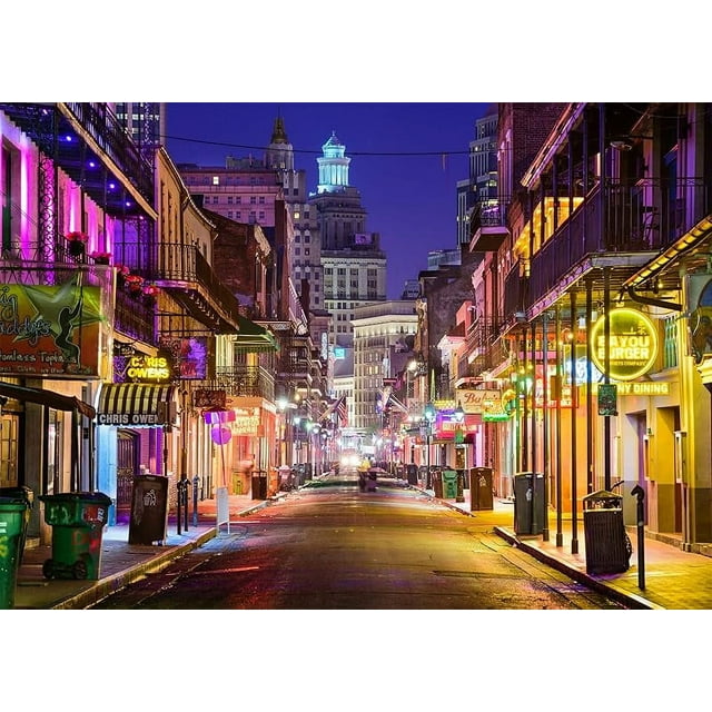Fabric New Orleans Bourbon Street Backdrop for Photography Mardi Gras ...