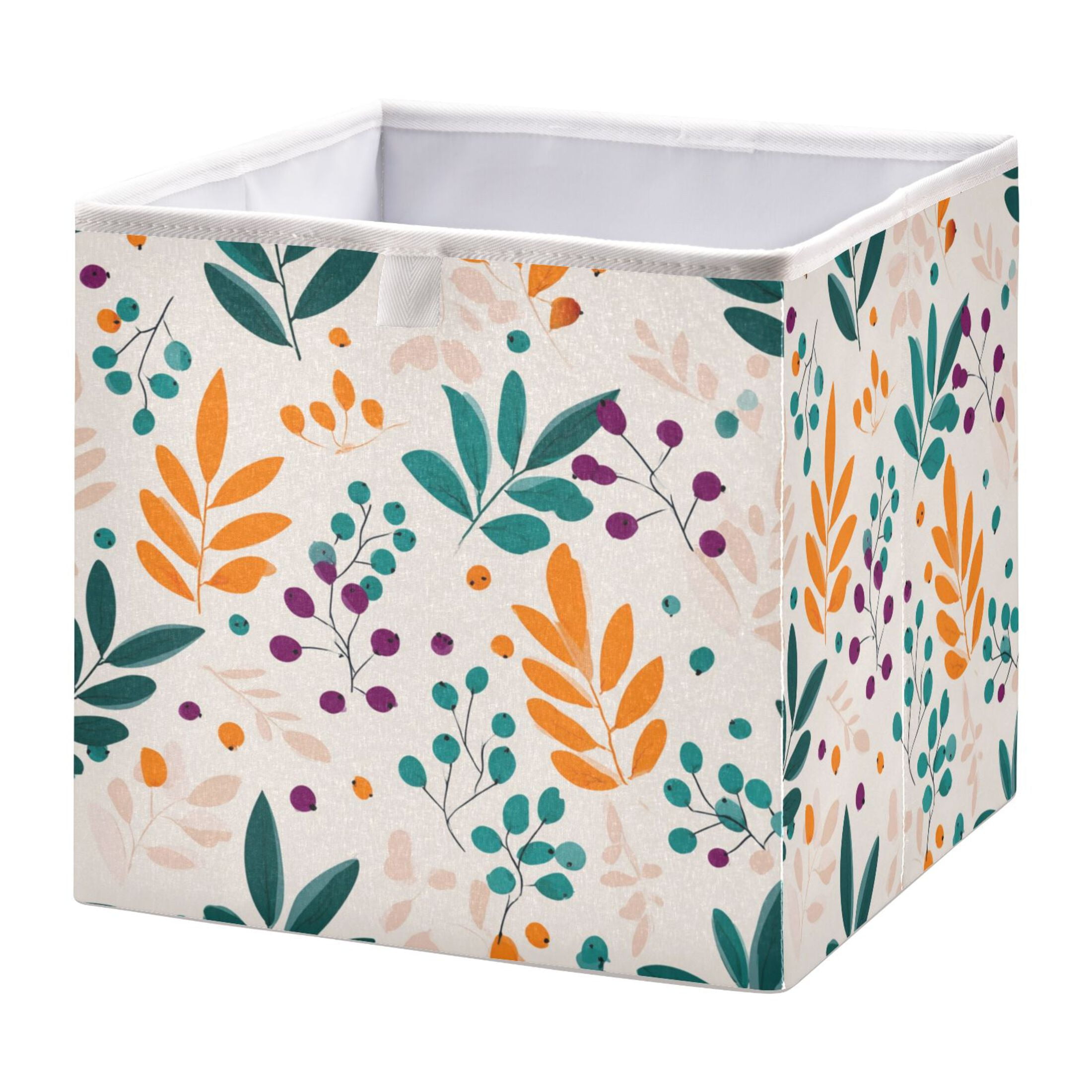 Fabric Open Basket Bins Foldable Storage Basket 2 Size Avliable A ...