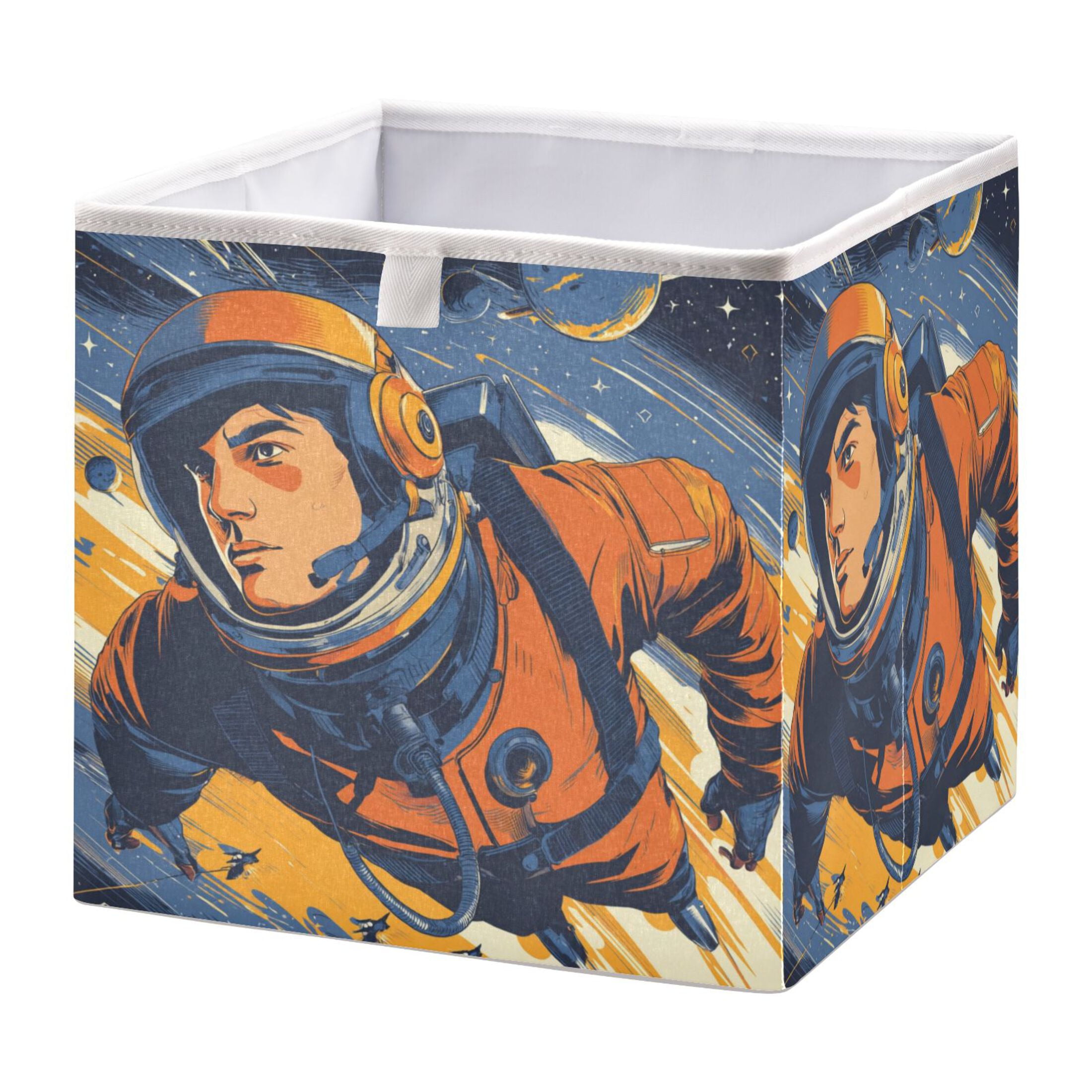 Fabric Open Basket Bins Foldable Storage Basket 2 Size Avliable An ...