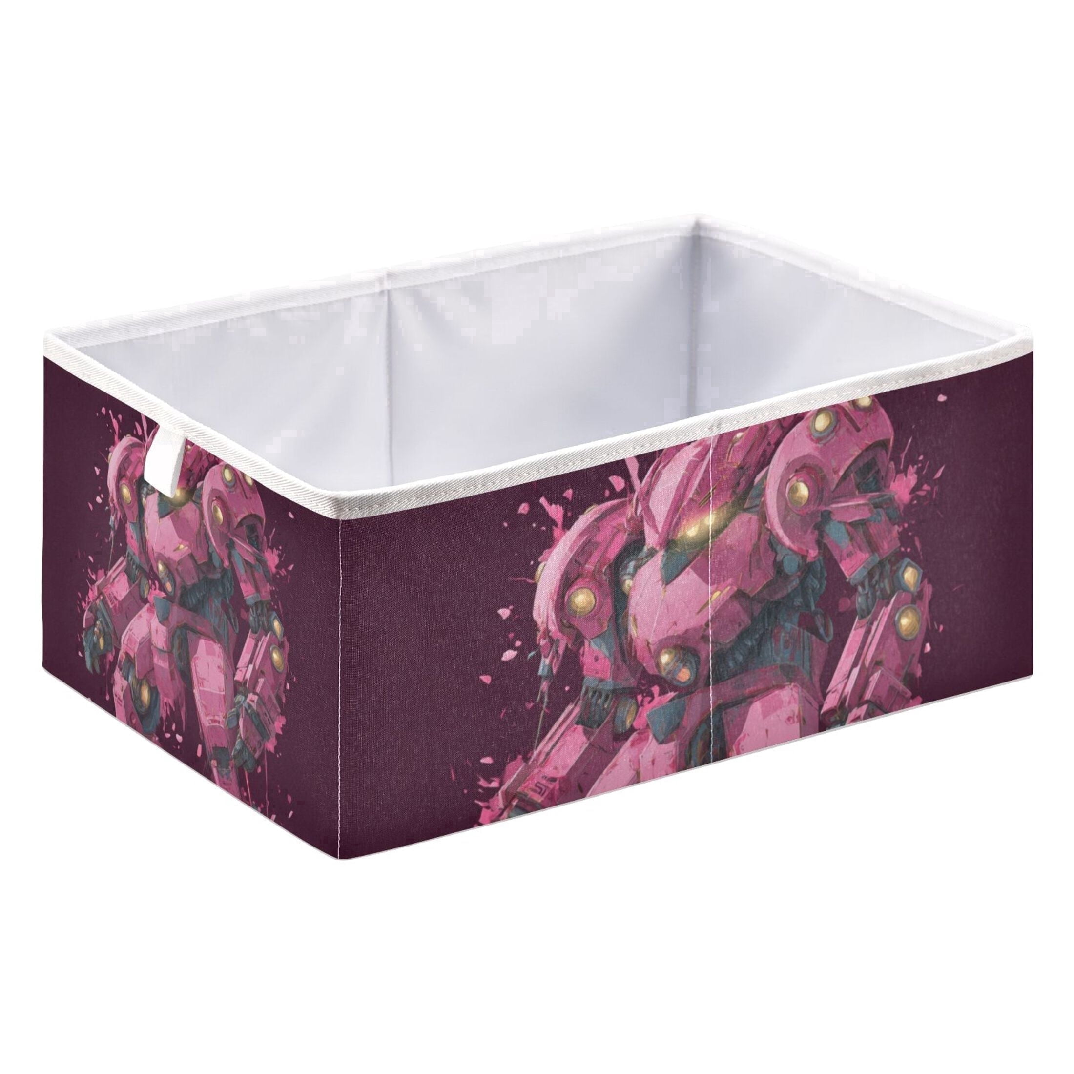 Fabric Open Basket Bins Foldable Storage Basket 2 Size Avliable ...