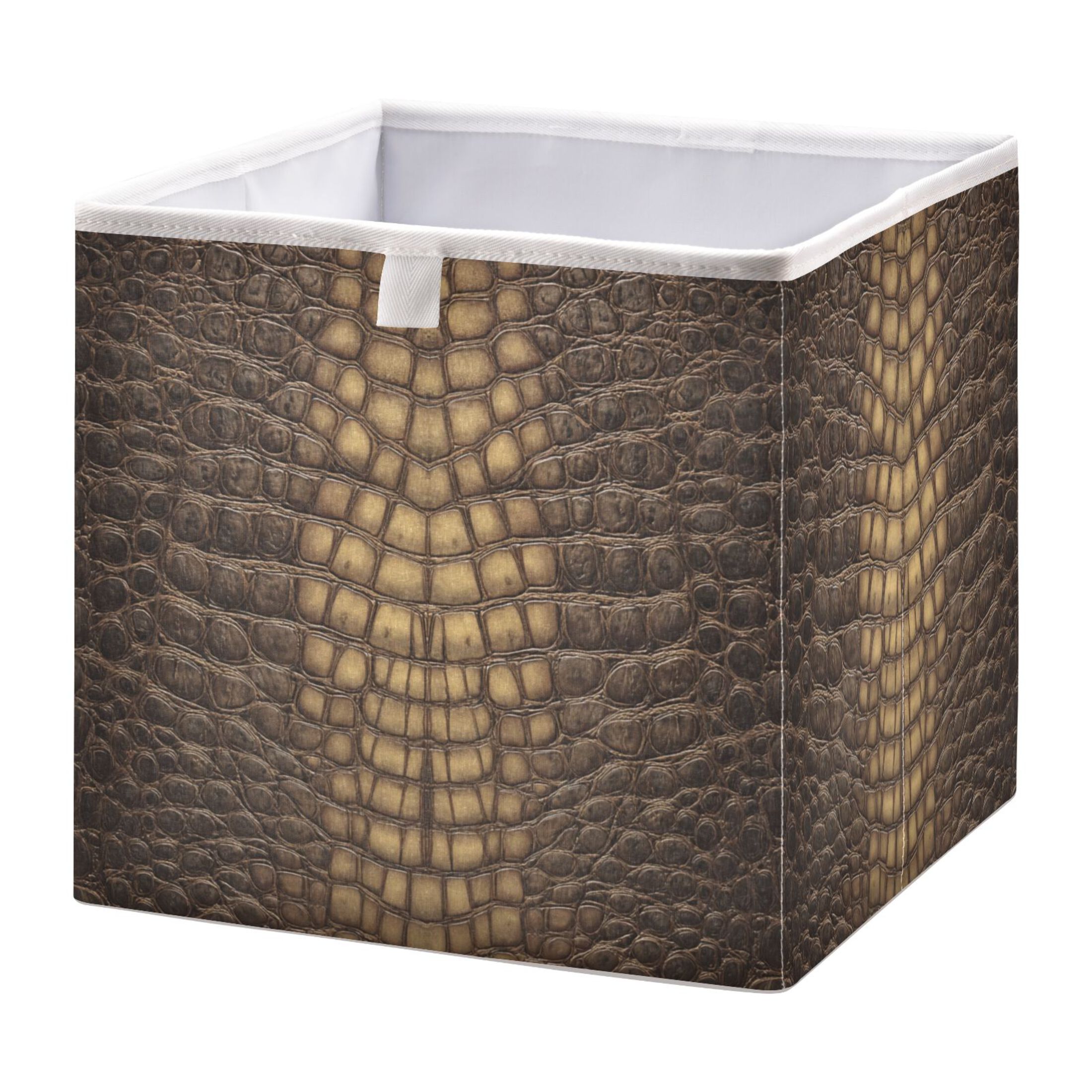 Fabric Open Basket Bins Foldable Storage Basket 2 Sizes Available ...