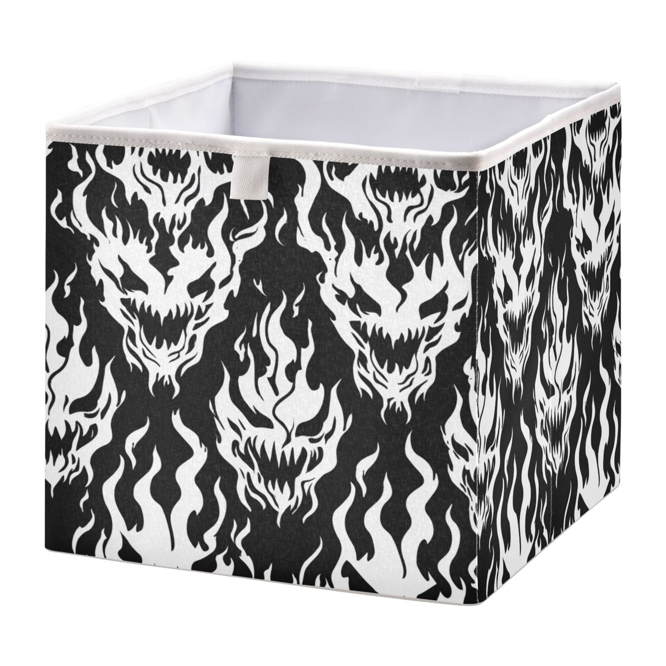Fabric Open Basket Bins Foldable Storage Basket 2 Sizes Available ...