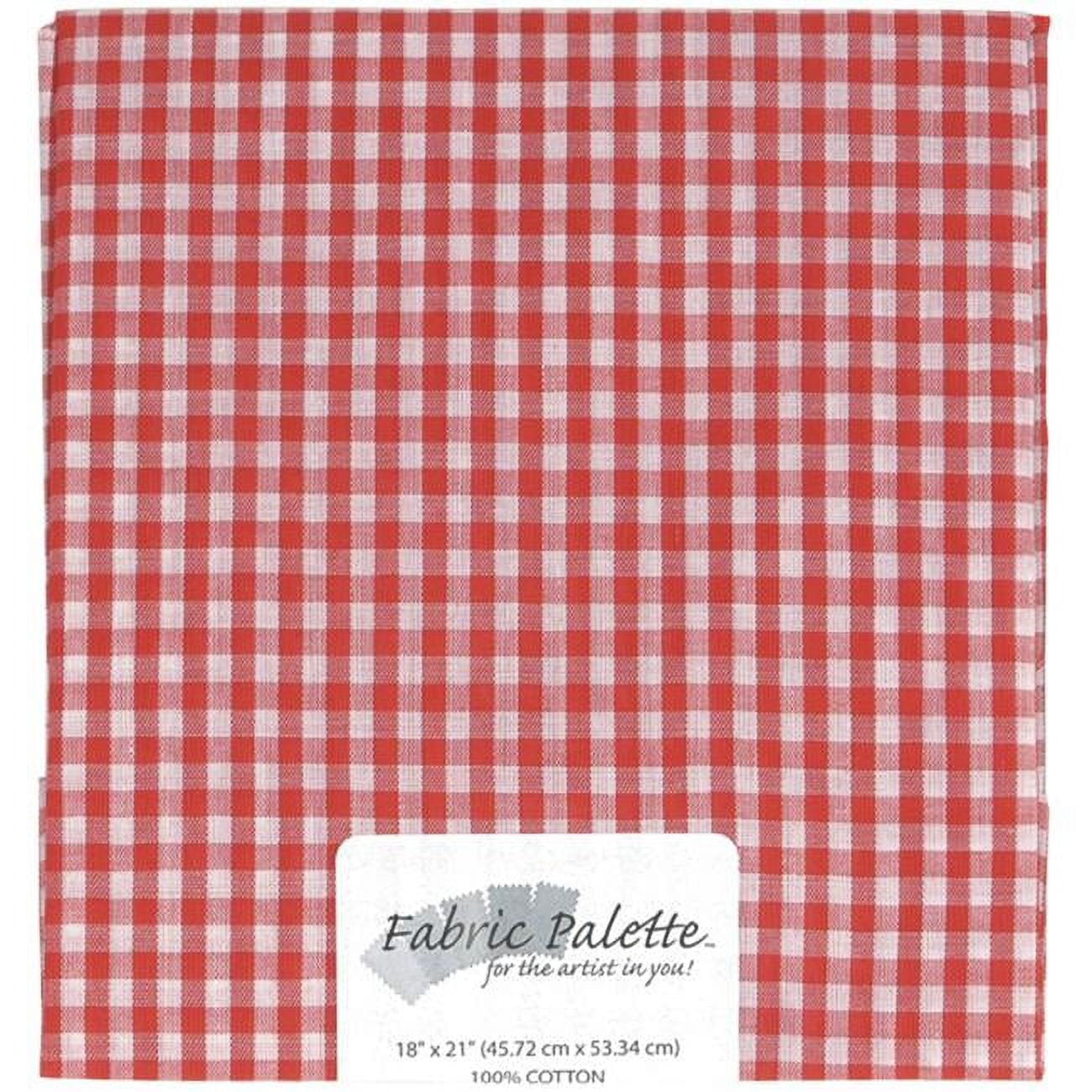 Fabric Palette Precut 18"X21" 1/Pkg-Red Gingham - Walmart.com