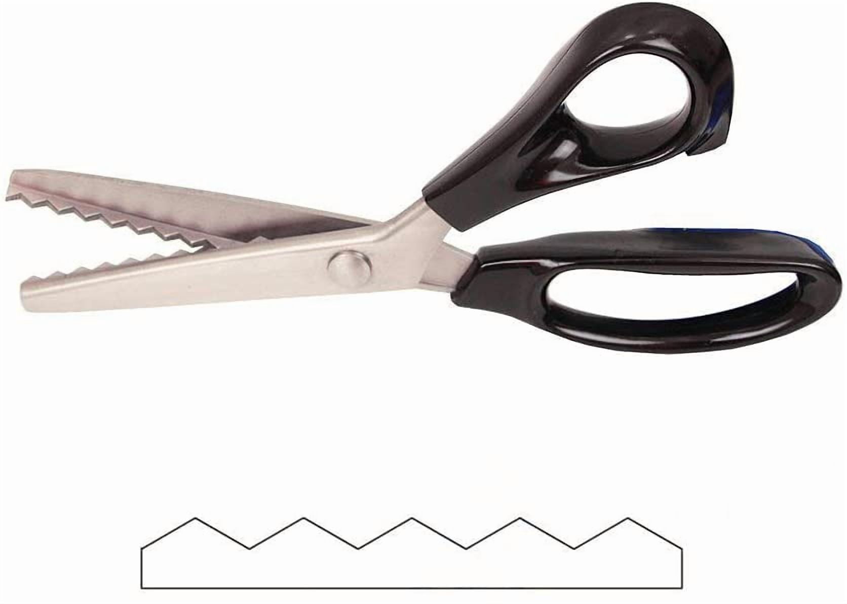 Fabric Pinking Shears Craft Scissors， Serrated Scalloped stainless ...