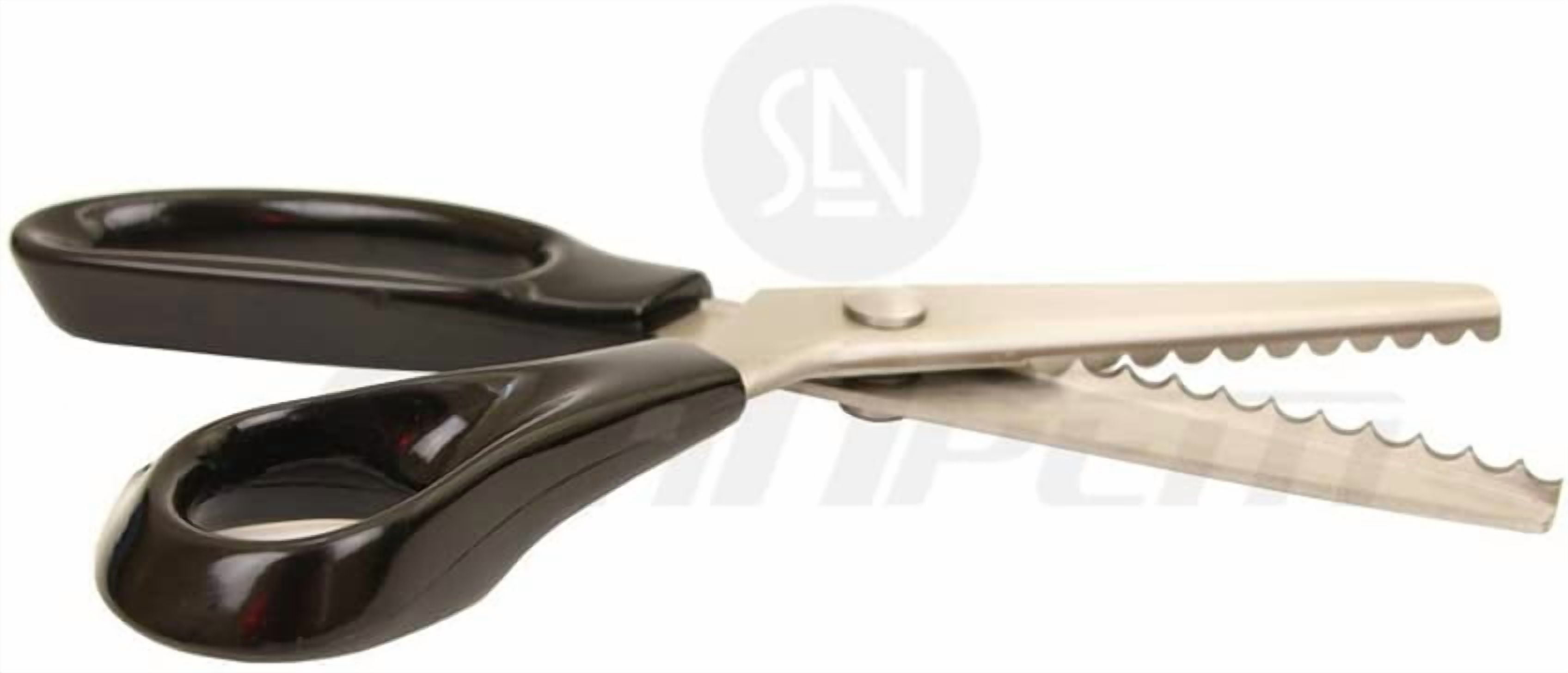 Fabric Pinking Shears Craft Scissors，Serrated Scalloped stainless Steel ...