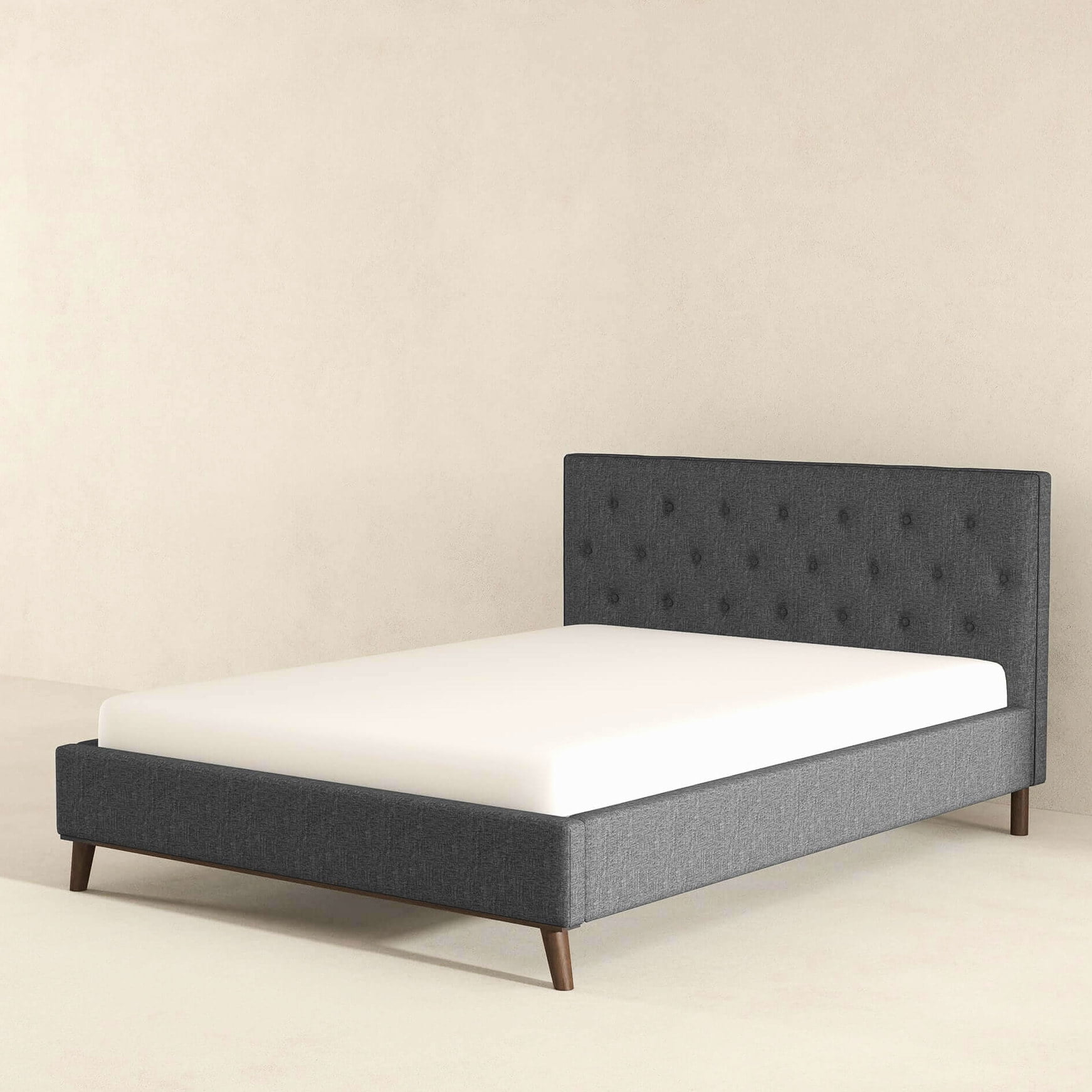 Fabric Platform - Wood Slats for Support - Night's Sleep - Comfortable ...