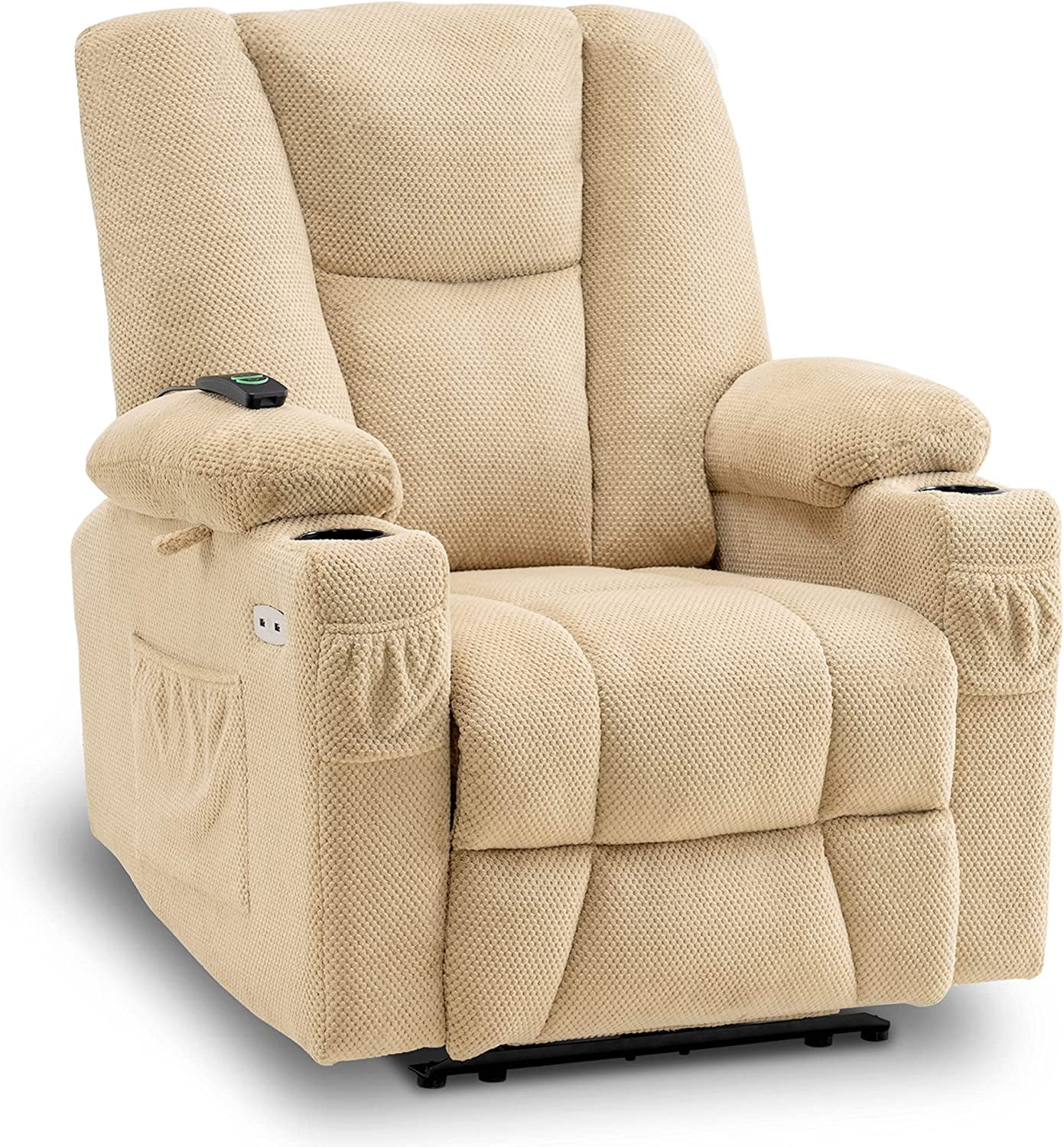 Fabric Power Loveseat Recliner Electric Reclining Loveseat Sofa with ...