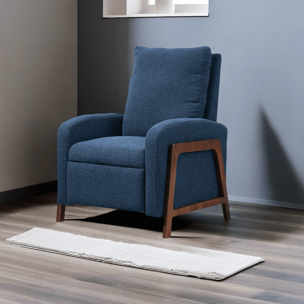 Fabric Recliner Chair Adjustable Home Theater Single Fabric Recliner ...