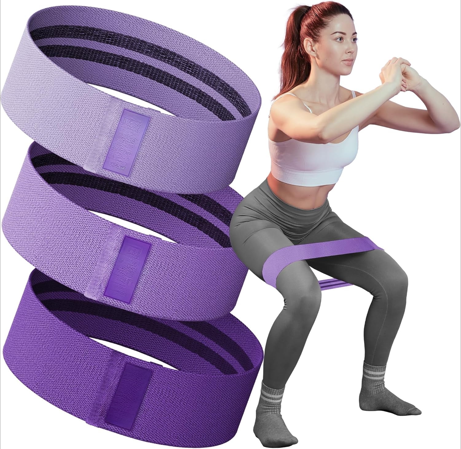 Fabric Resistance Bands for Legs - Workout Bands Resistance Bands for ...