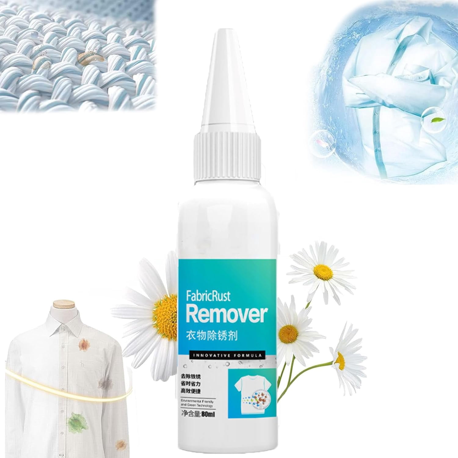 Fabric Rust Remove, Strong Clothes Rust Remover, Garment Stubborn Stain ...