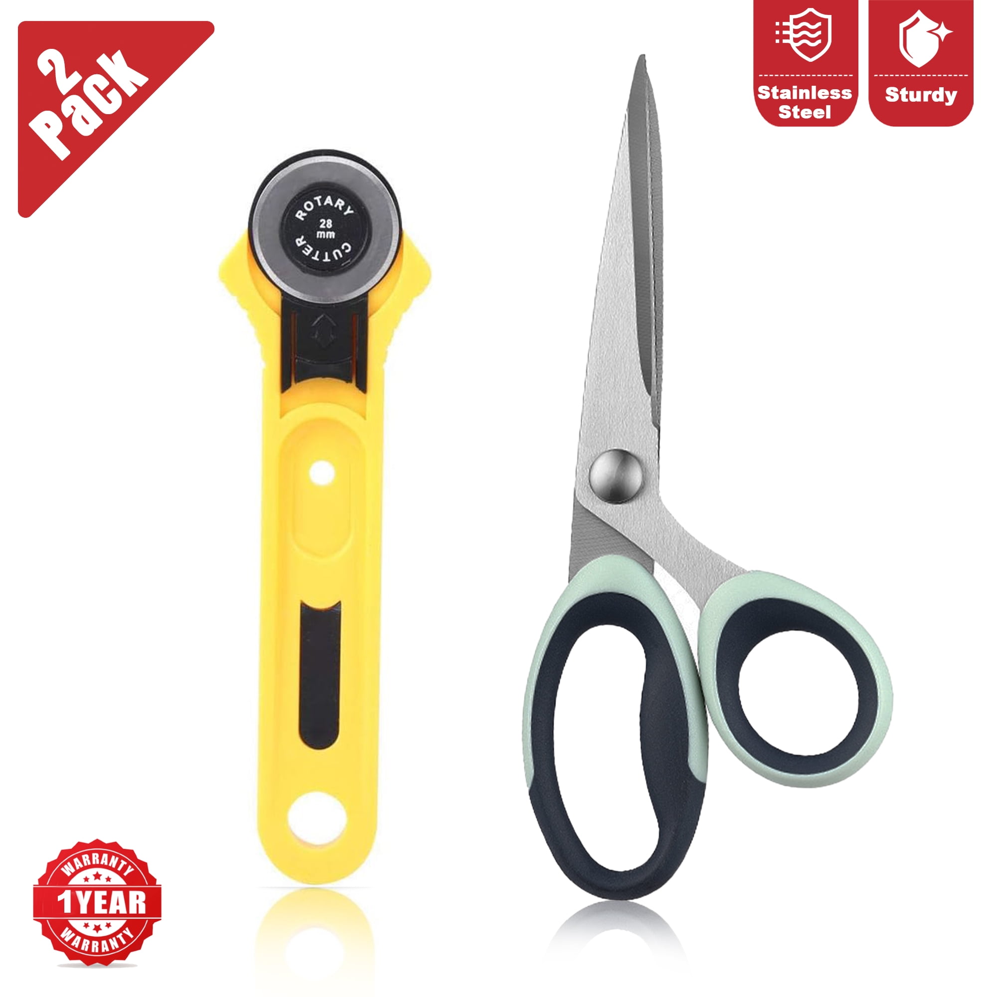 Fabric Scissor Cutter, Professional Sewing Scissors Set, and 7 inch ...
