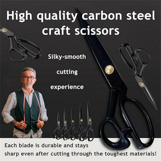 Fabric Scissors Professional, 9" Heavy Duty Sewing Scissors for Fabric ...