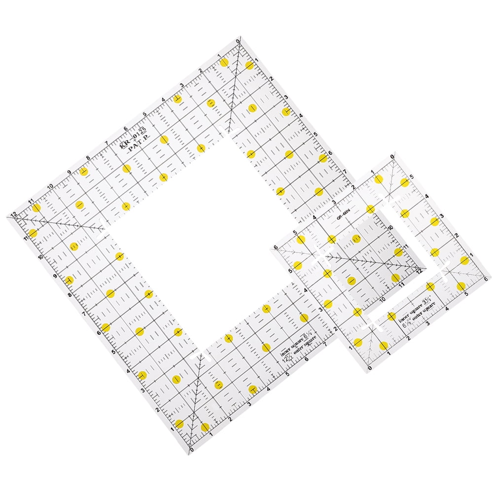 Fabric Sewing Ruler Clothing Cutting Rulers 2 Pcs Acrylic Tape Measure ...