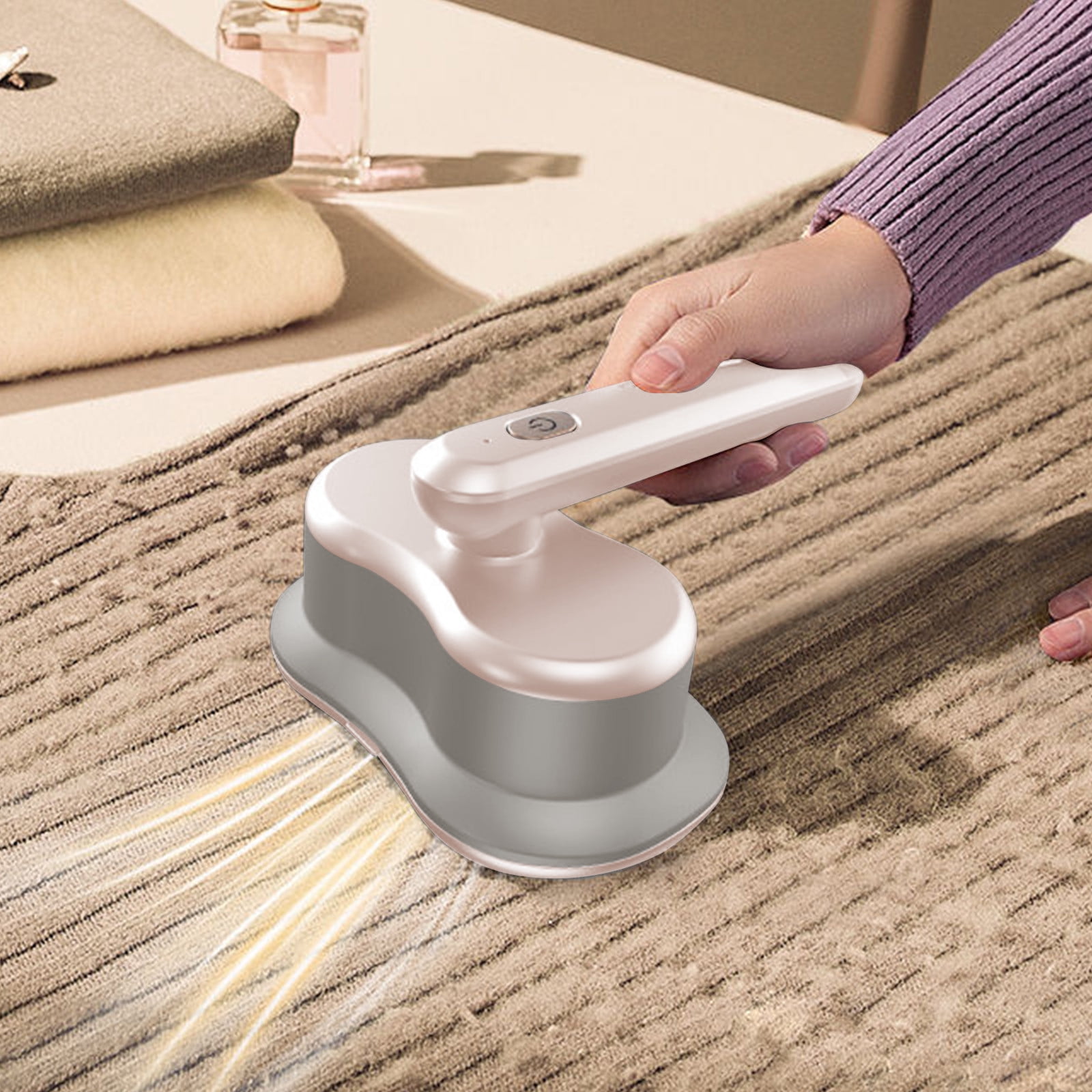 Fabric Shaver, Double-Ended Rotatable Lint Remover With Blue Light ...