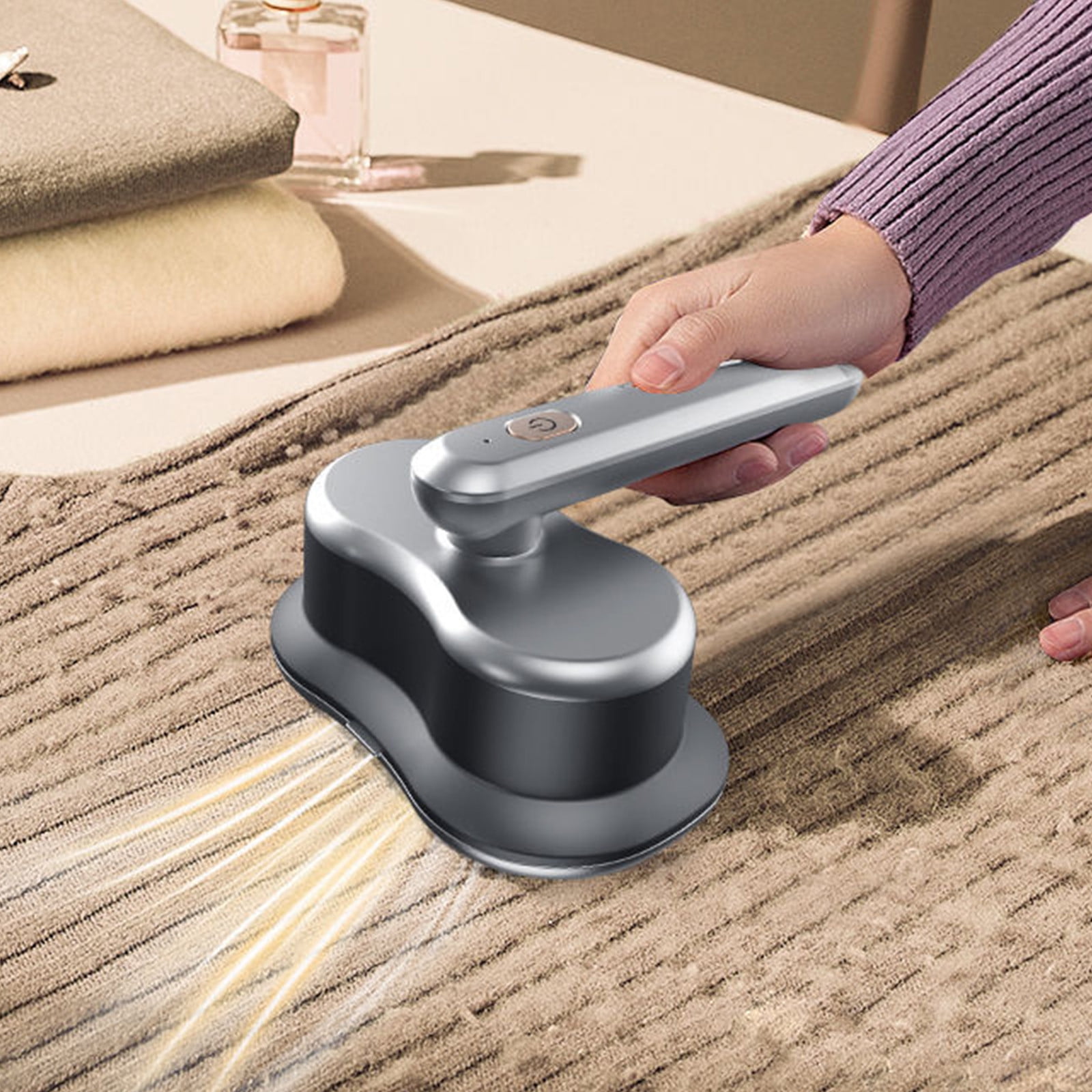 Fabric Shaver, Double-Ended Rotatable Lint Remover With Blue Light ...