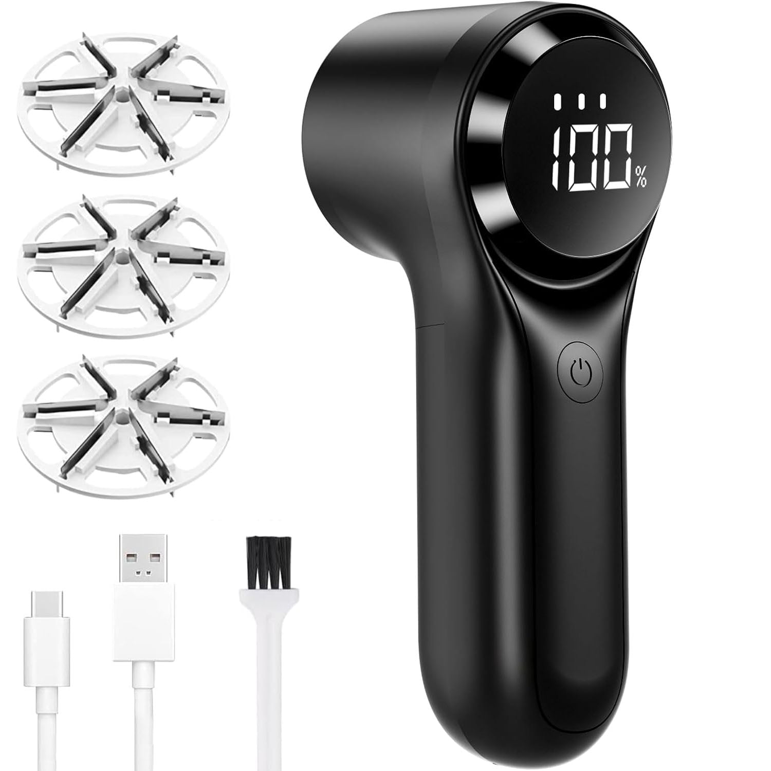 Jkjoy Fabric Shaver, Electric Lint Remover, Rechargeable Lint Shaver ...