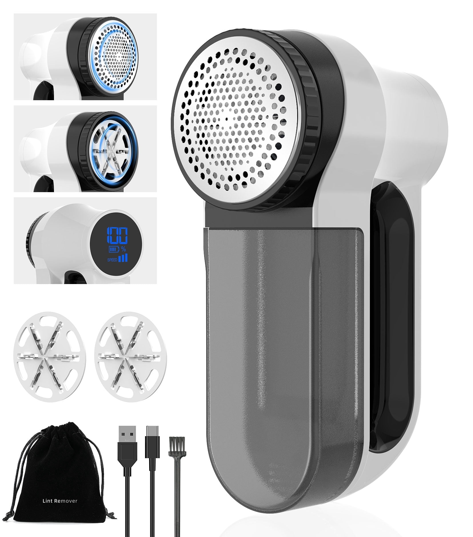 Fabric Shaver Rechargeable Electric Lint Remover Lint Shaver Sweater ...