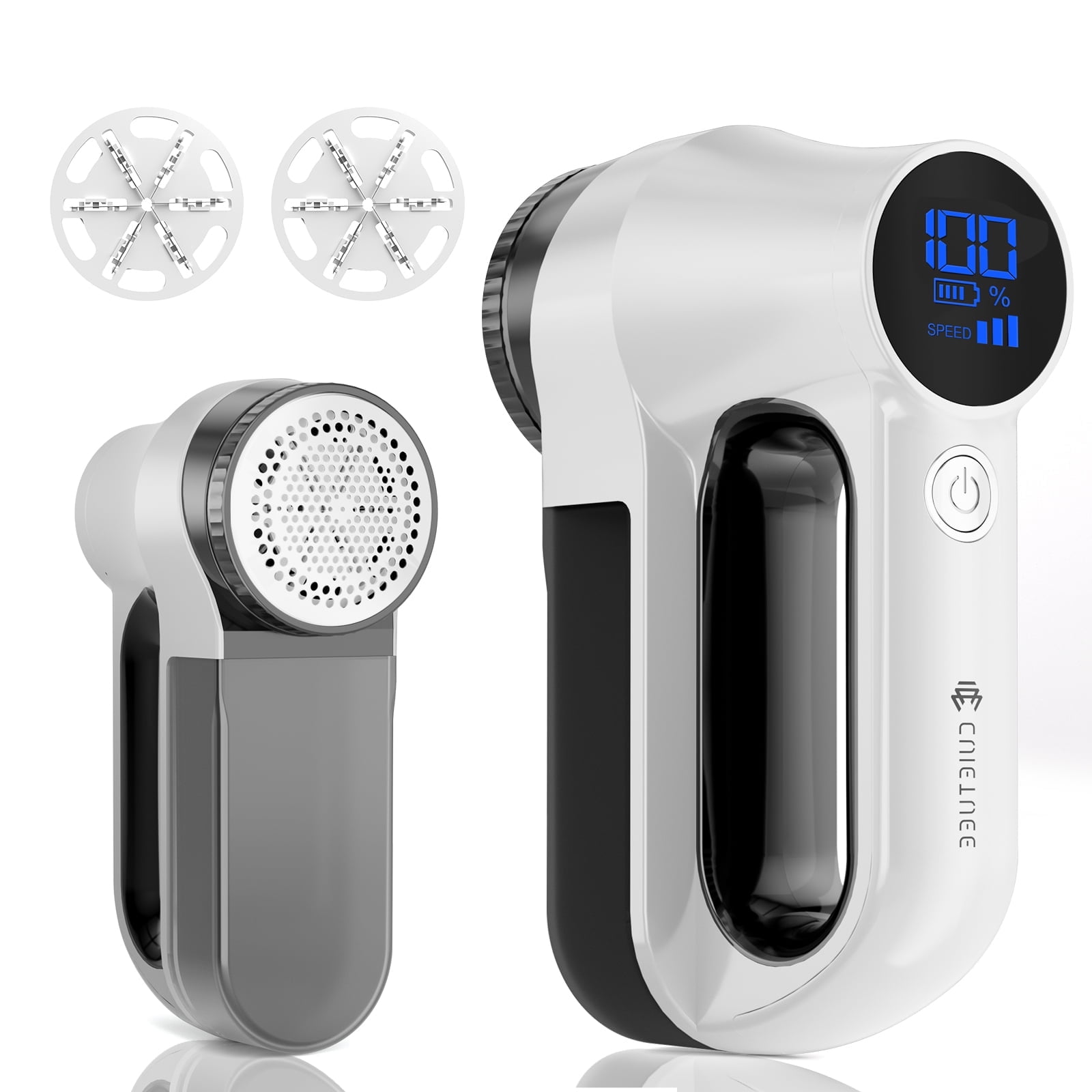 Rechargeable Fabric Shaver | 3-Speed Electric Lint Remover | 6 Blades ...