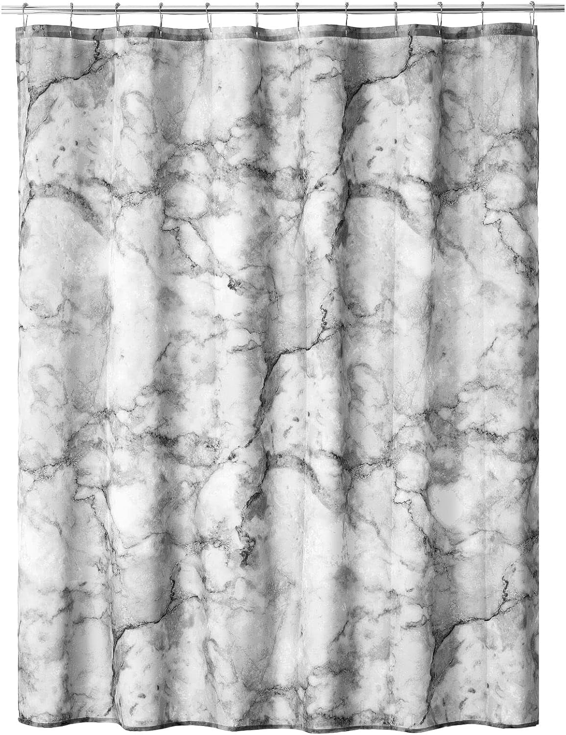Fabric Shower Curtain, 72" x 72", Machine Washable, Quality Reinforced ...