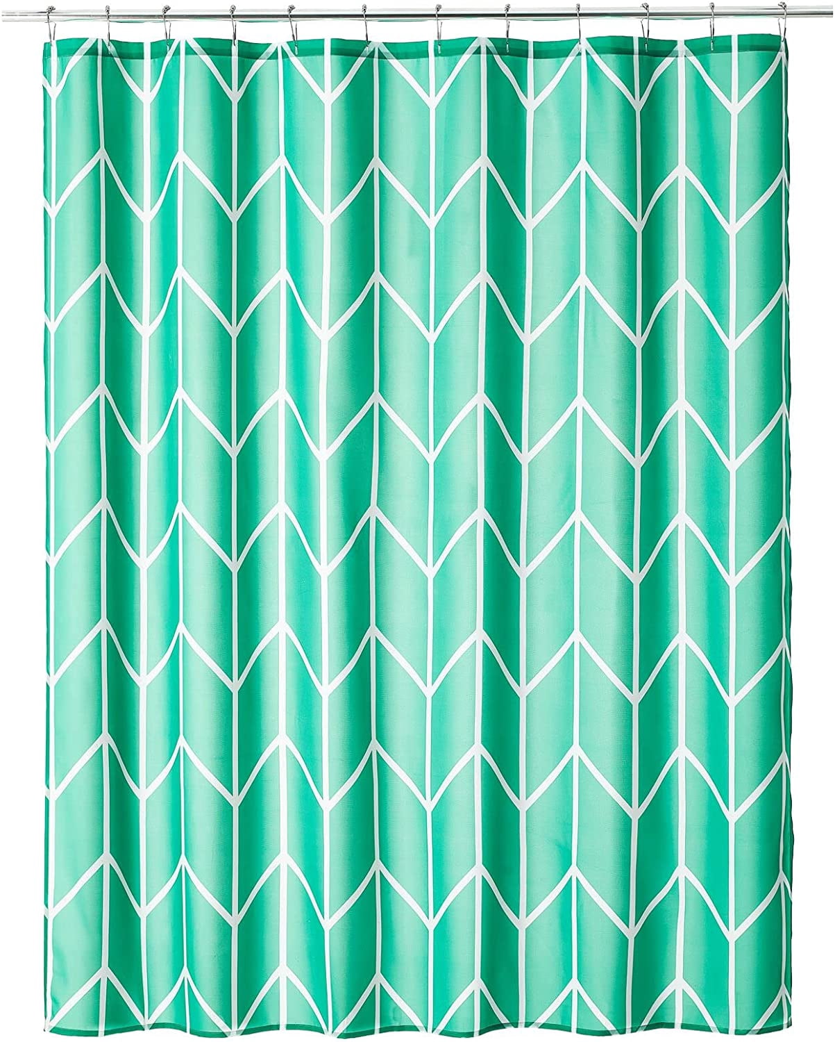 Fabric Shower Curtain, 72" x 72", Machine Washable, Quality Reinforced ...