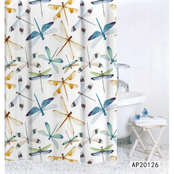 Fabric Shower Curtain Color Blue Green - Walmart.com