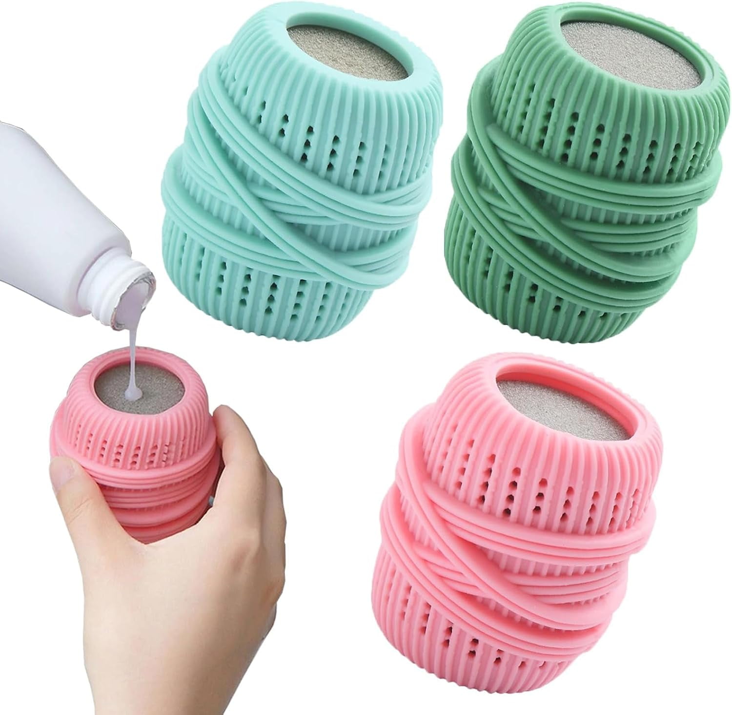 Fabric Softener Ball Dispenser，Washing Machine Laundry Ball,Lint ...