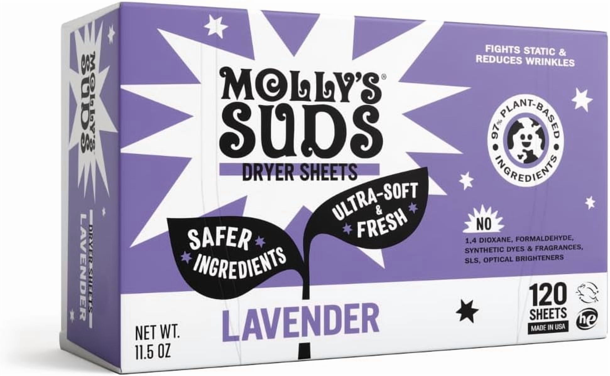 Fabric Softener Dryer Sheets for Sensitive Skin | Plant-Based Static ...