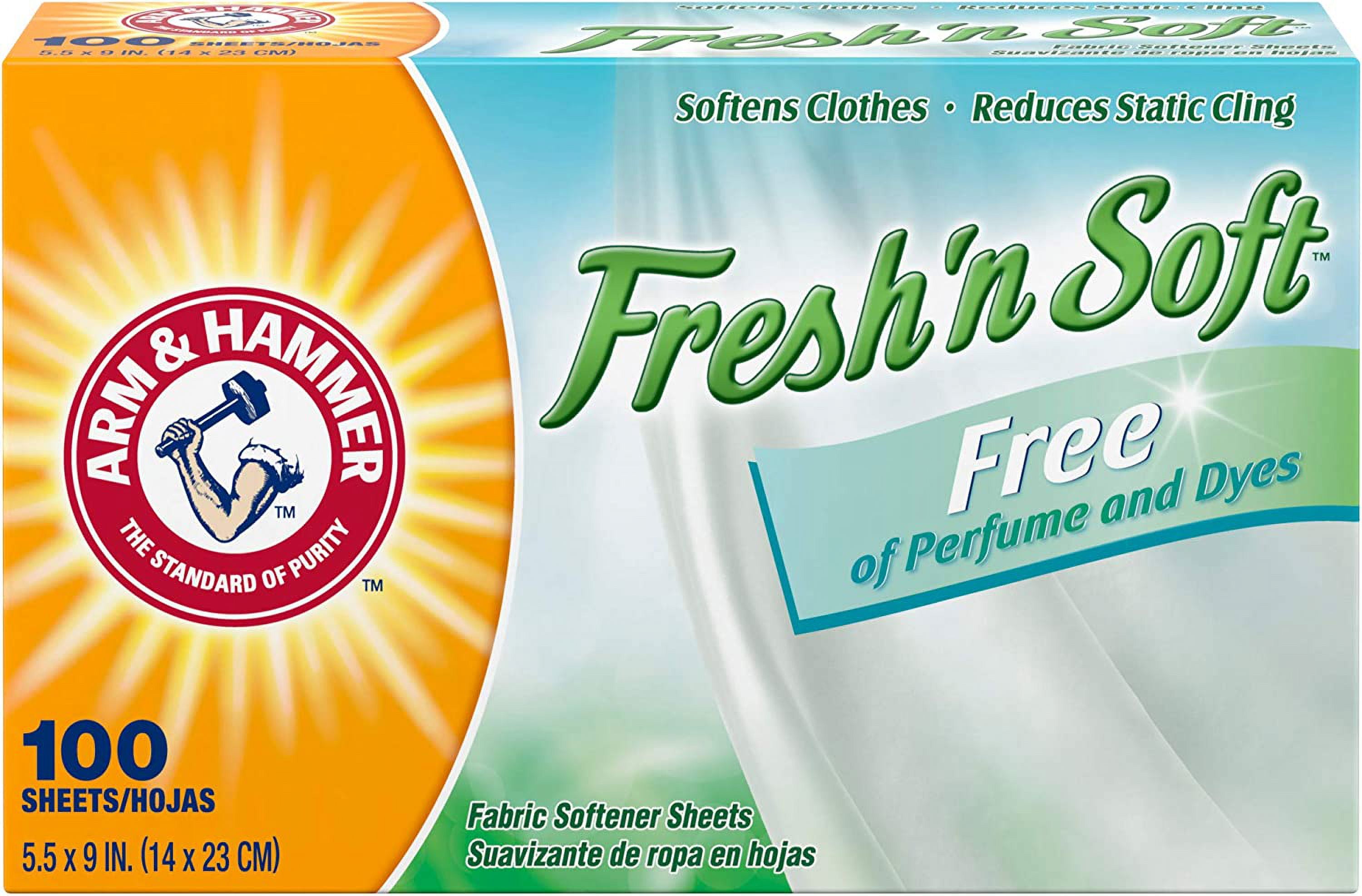 Fabric Softener Sheets, Free of Perfumes and Dyes, 100 ct - Walmart.com