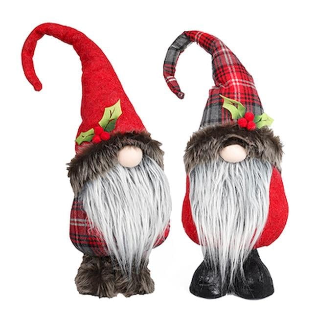 Fabric Standing Gnomes Decorations - Set of 2 - Walmart.com